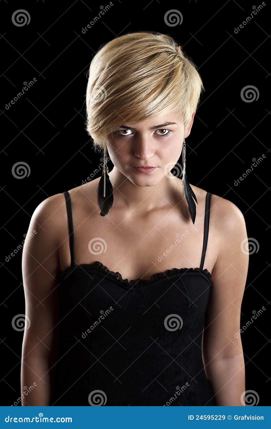 Muchacha Con El Pelo Rubio Hermoso Imagen de archivo - Imagen de ...