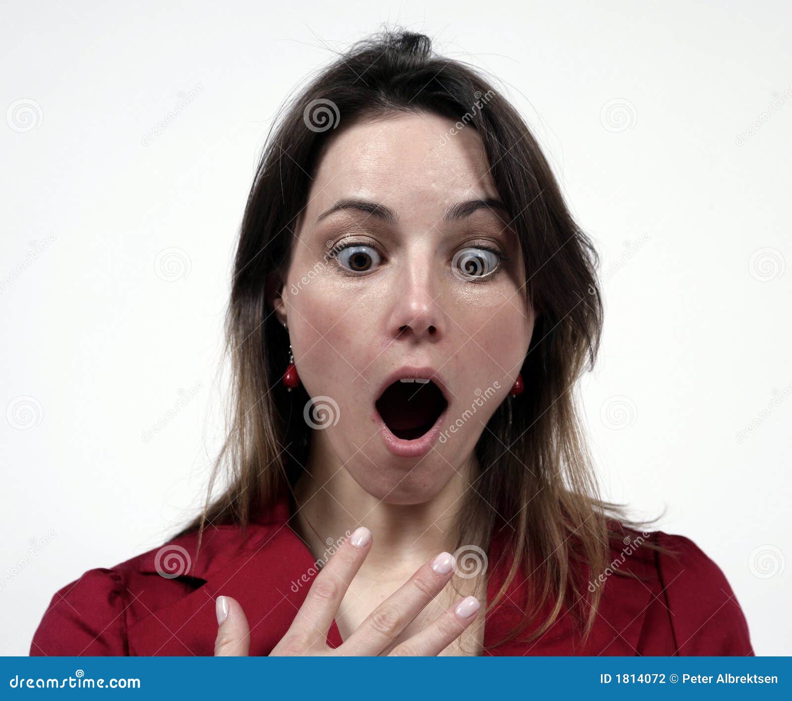 Muchacha Con La Boca Abierta Foto De Archivo Imagen De Sorpresa Abierto 1814072