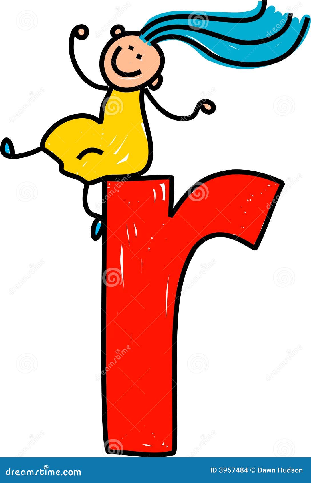 Muchacha de la letra R stock de ilustración. Ilustración de mensaje ...