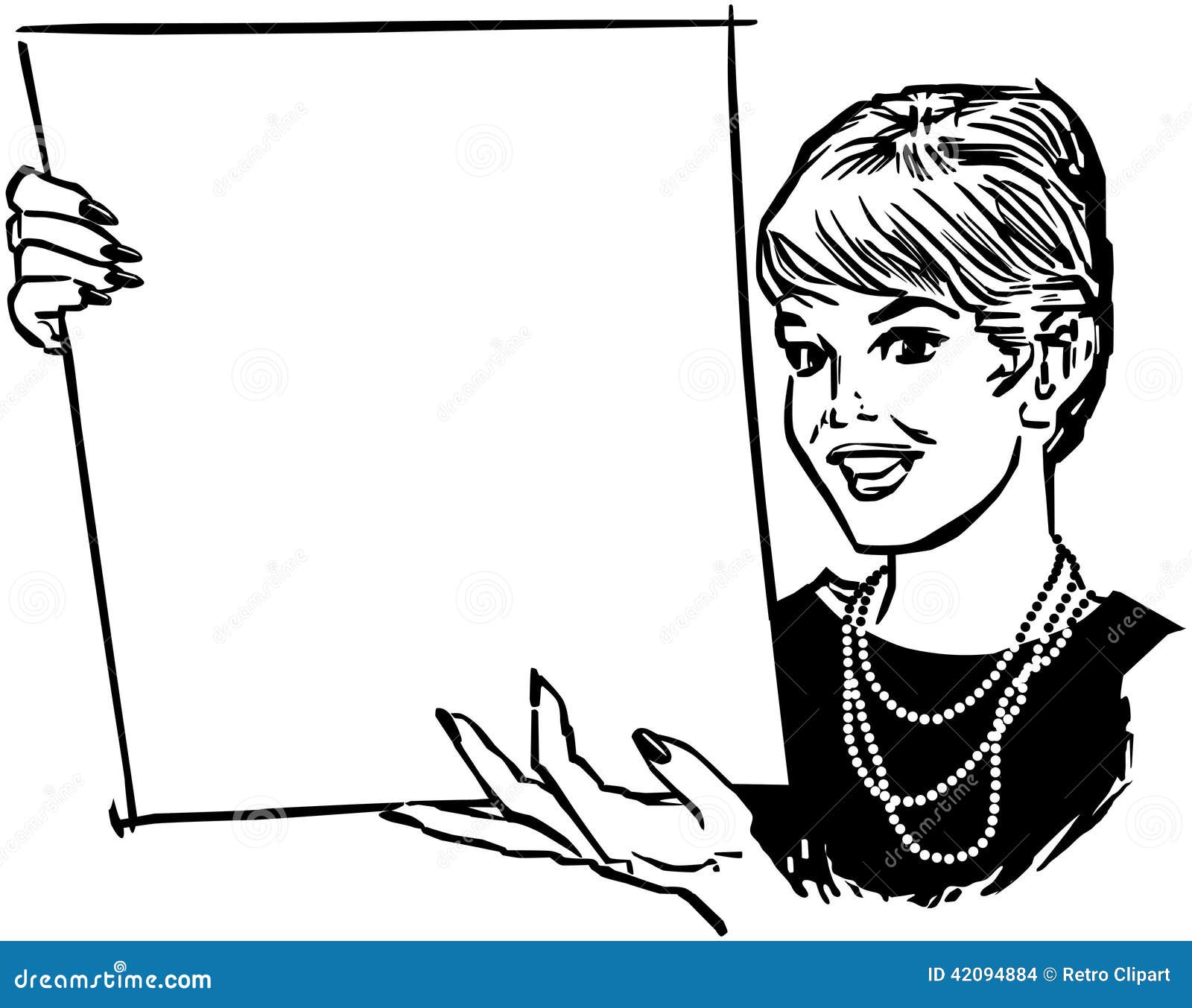 Muchacha 2 de Showcard ilustración del vector. Ilustración de arte ...