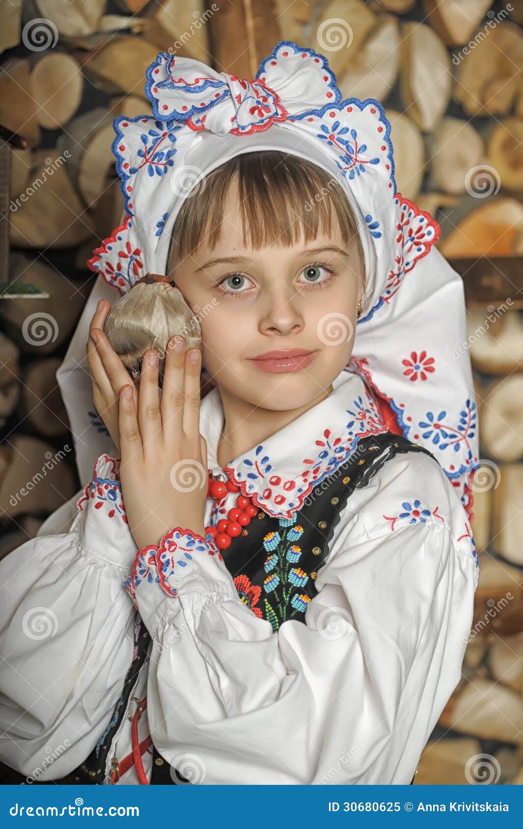 Muchacha En Traje Nacional Polaco Imagen de archivo - Imagen de manera ...