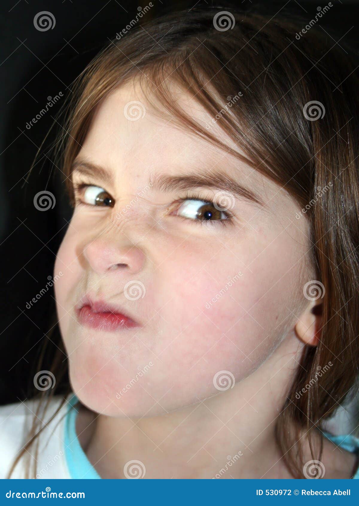 Muchacha enojada foto de archivo. Imagen de joven, desafiante - 530972