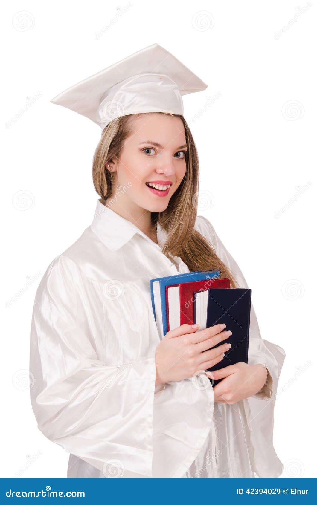 Muchacha Graduada Con El Diploma Imagen de archivo - Imagen de logro ...
