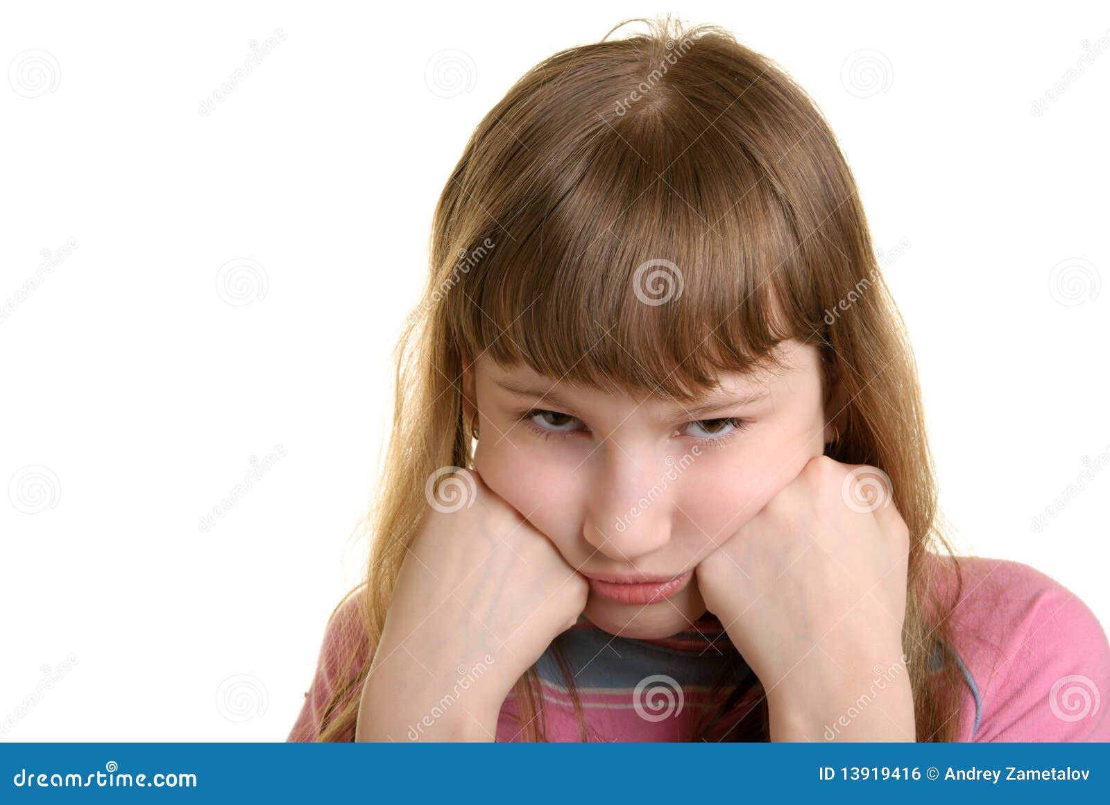 Muchacha ofendida foto de archivo. Imagen de resentimiento - 13919416