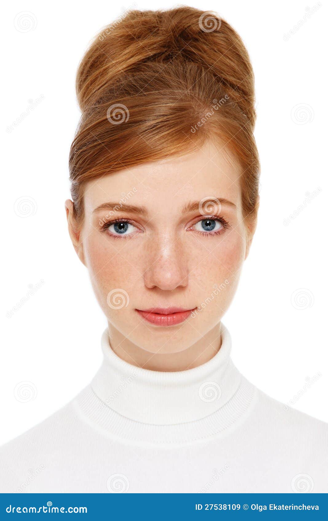 Muchacha pecosa imagen de archivo. Imagen de peinado - 27538109