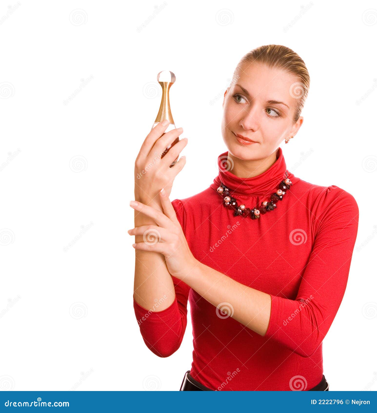 Muchacha Rubia Con Una Redoma Foto de archivo - Imagen de muchacha ...