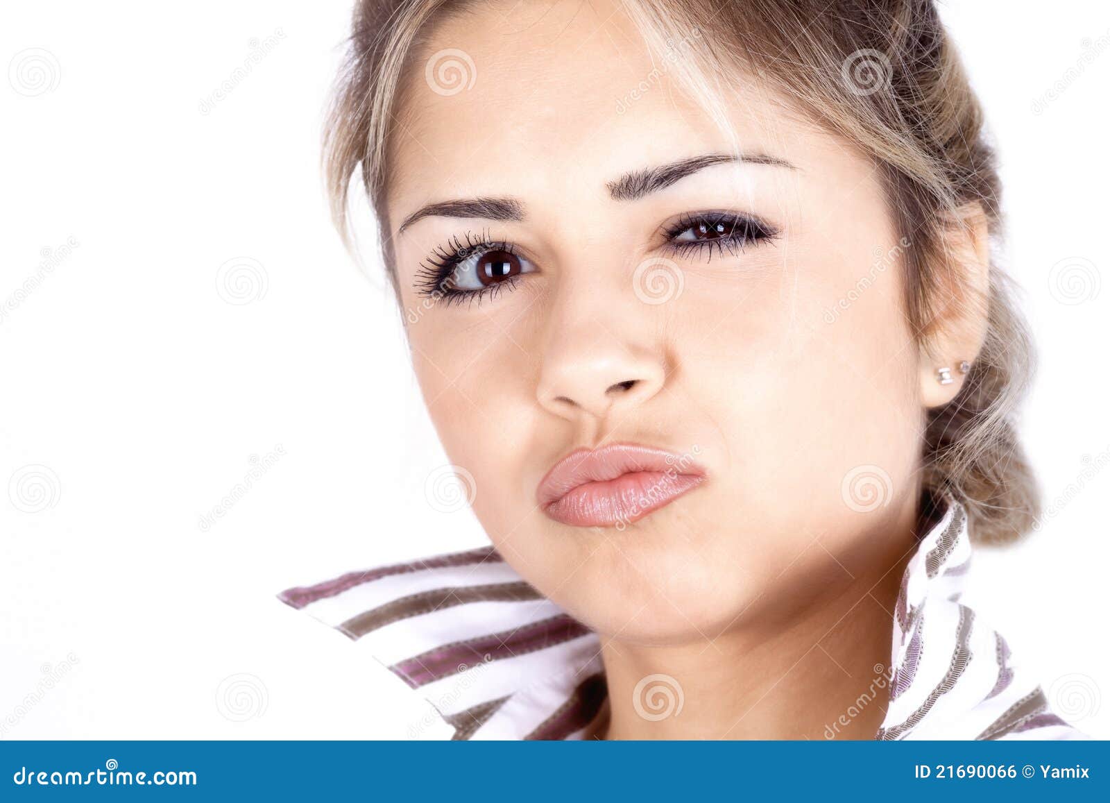 Muchacha rubia descarada foto de archivo. Imagen de mirando - 21690066