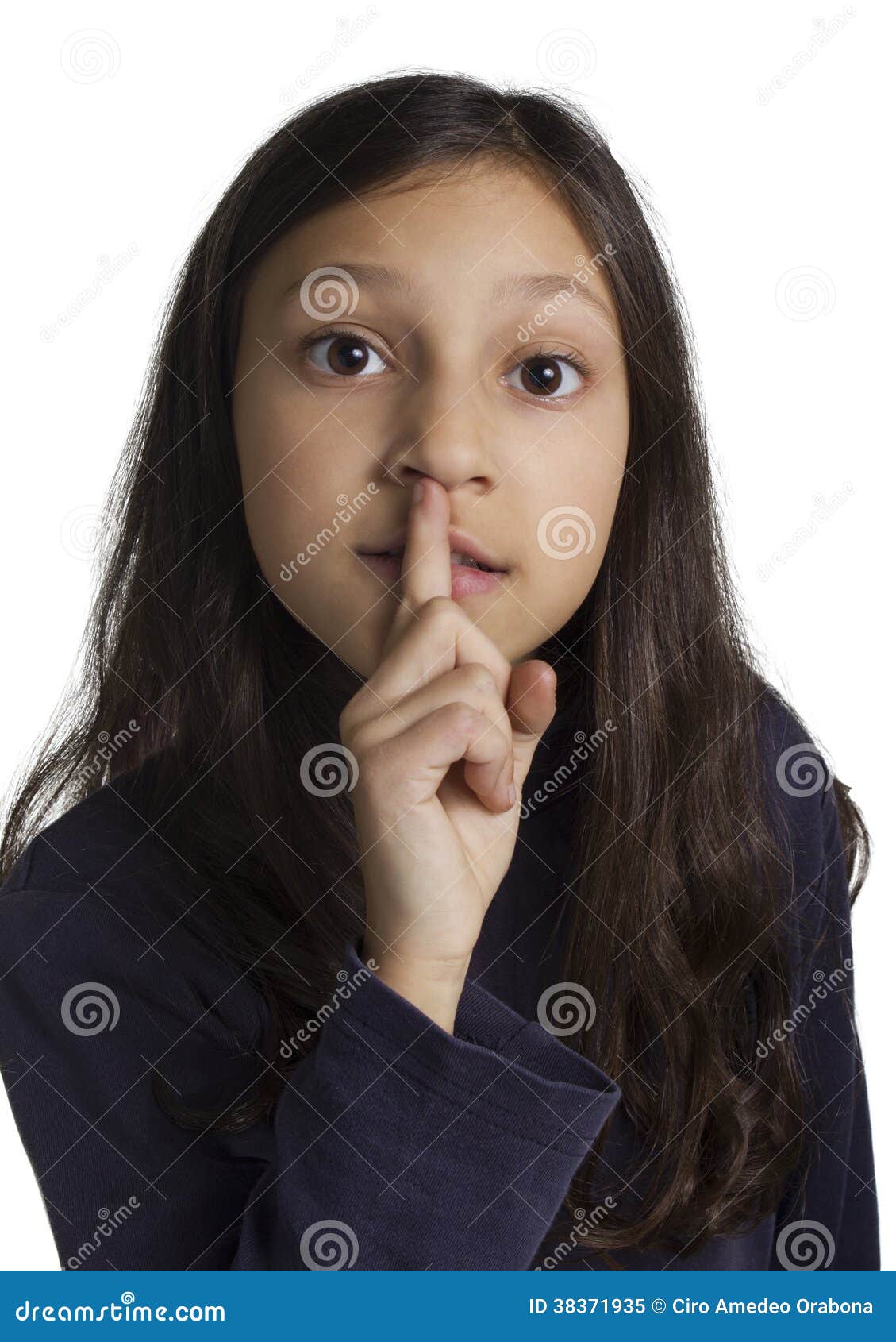 Muchacha shh imagen de archivo. Imagen de gestos, sorpresa - 38371935