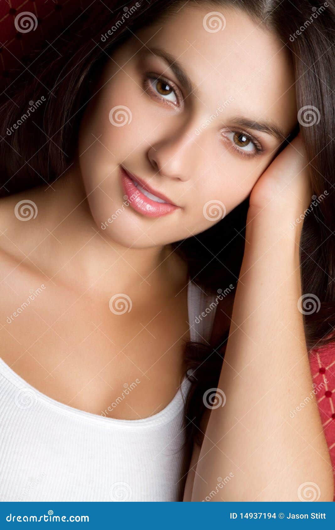 Muchacha sonriente hermosa foto de archivo. Imagen de joven - 14937194