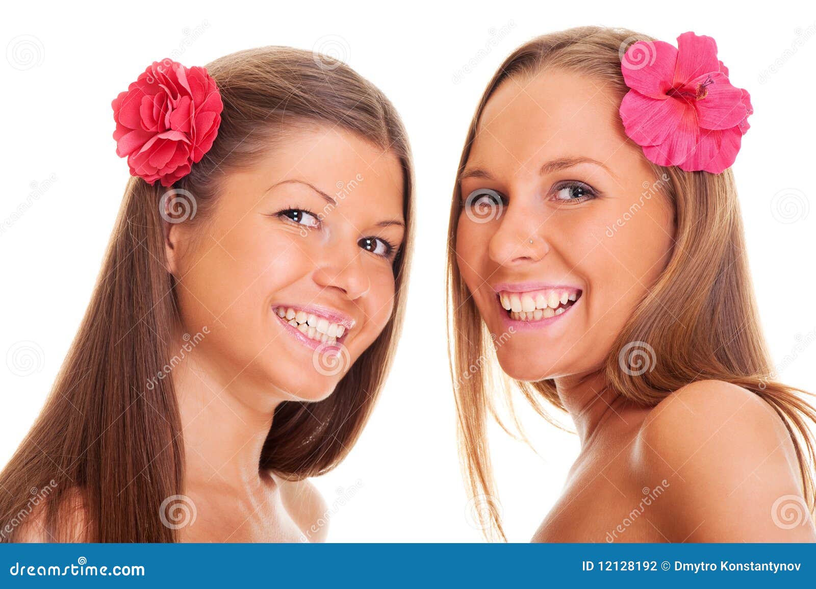 Muchachas Bronceadas Felices Foto de archivo - Imagen de encantador ...