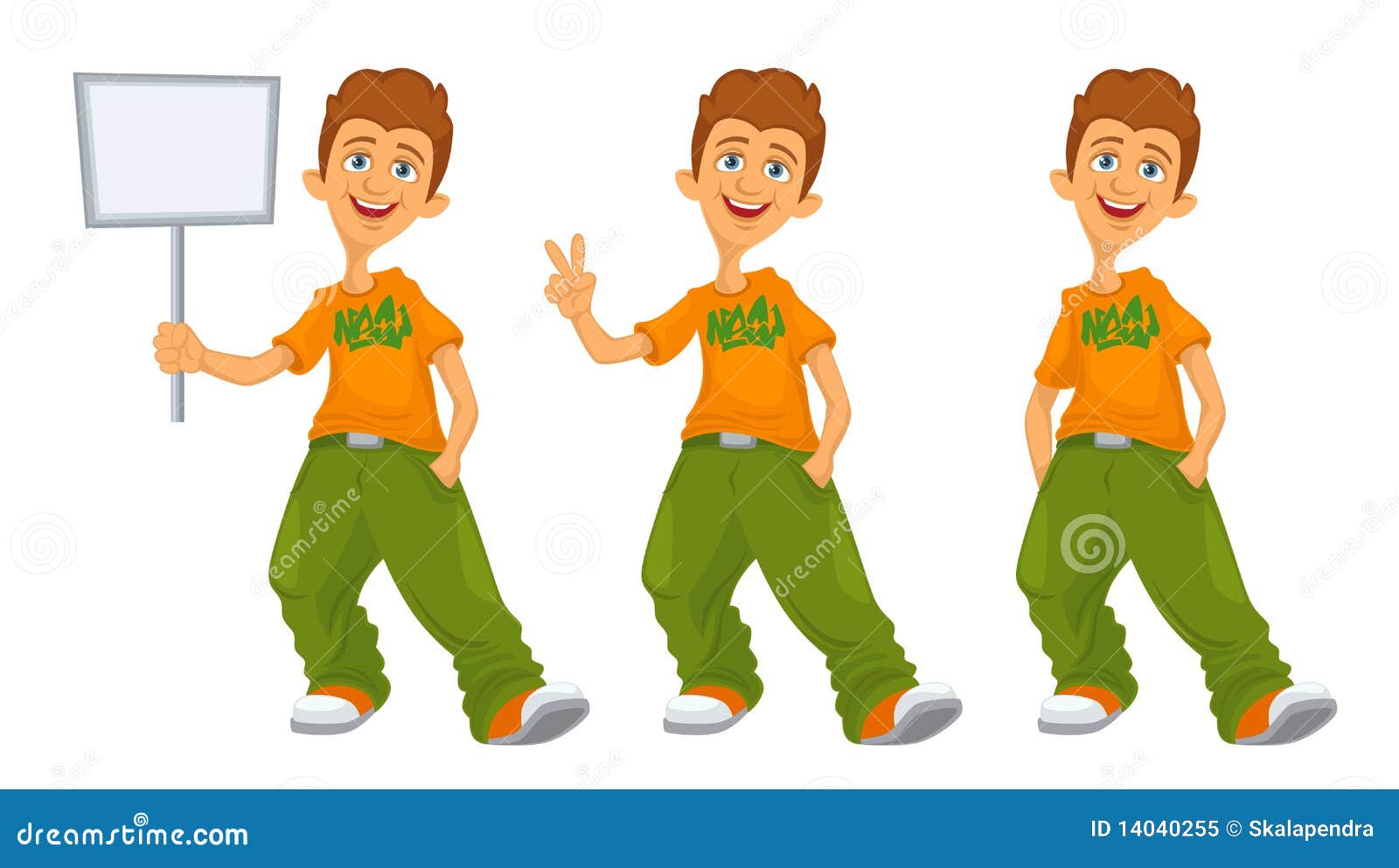 Muchacho ilustración del vector. Ilustración de adolescente - 14040255