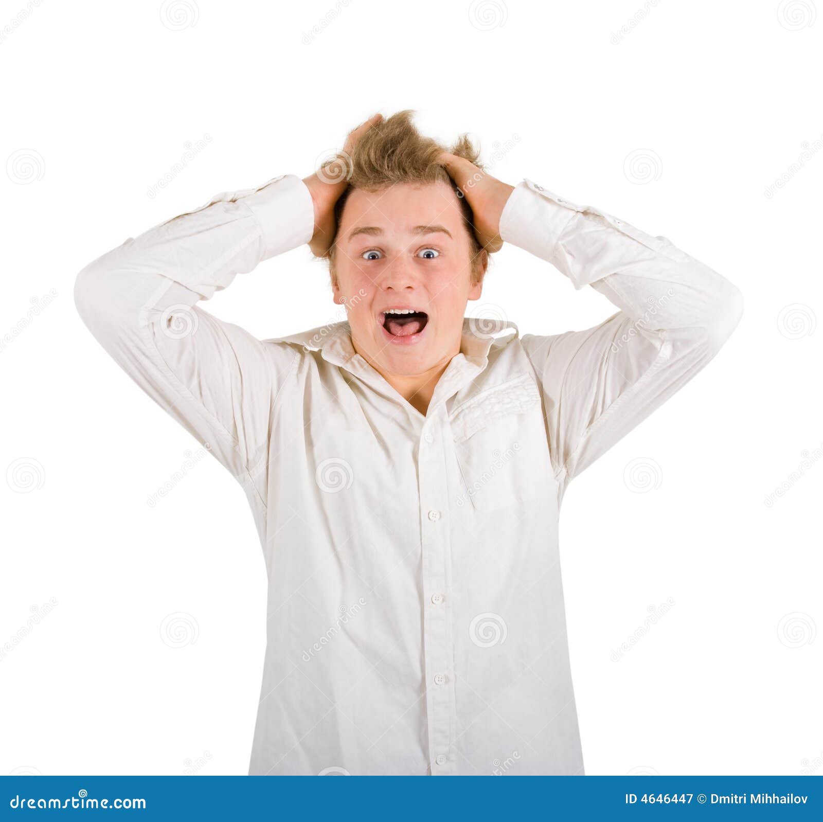 Muchacho asustado imagen de archivo. Imagen de choque - 4646447