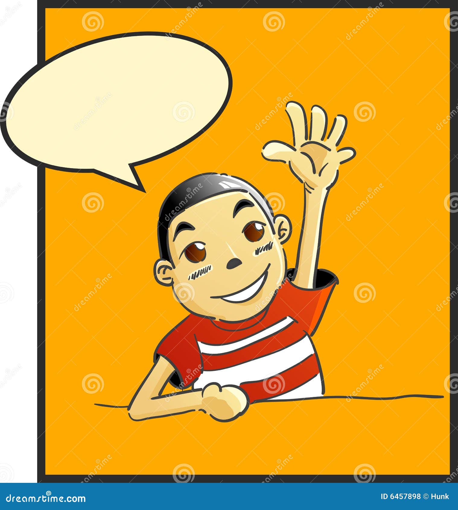 Muchacho cómico ilustración del vector. Ilustración de sonrisa - 6457898