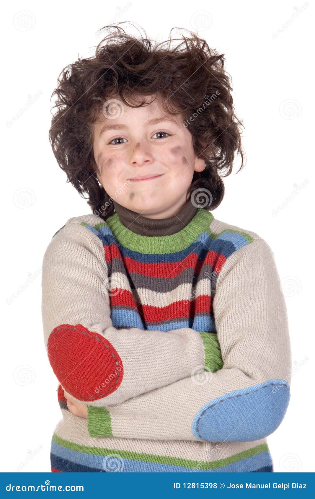 Muchacho chamuscado foto de archivo. Imagen de casa, casero - 12815398