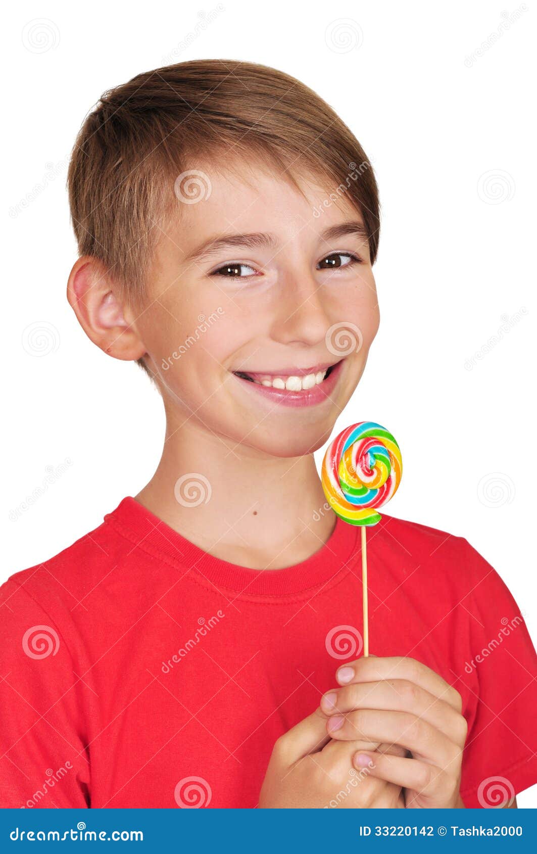 Muchacho con el caramelo foto de archivo. Imagen de alimento - 33220142