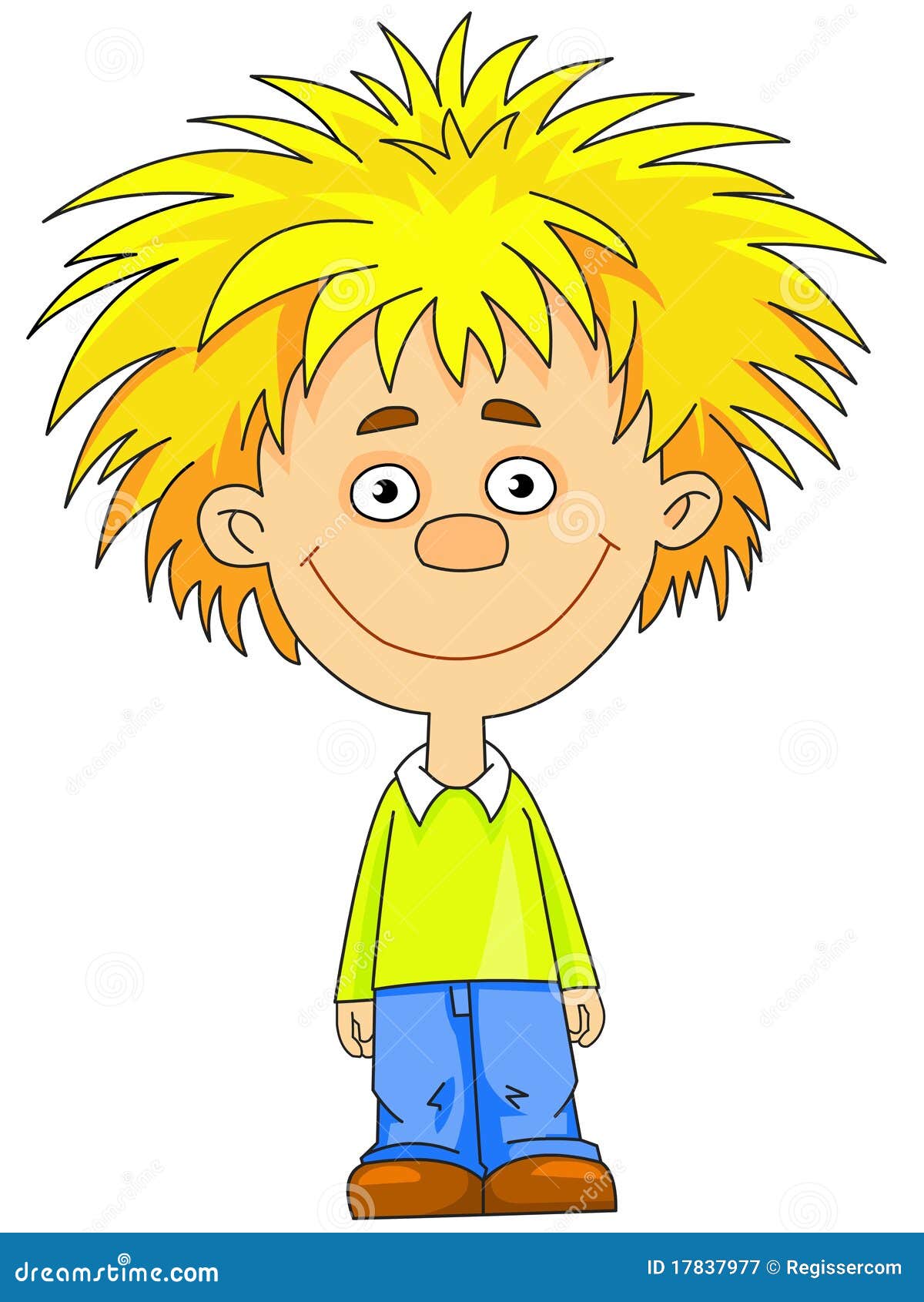 Muchacho de la historieta ilustración del vector. Ilustración de ...