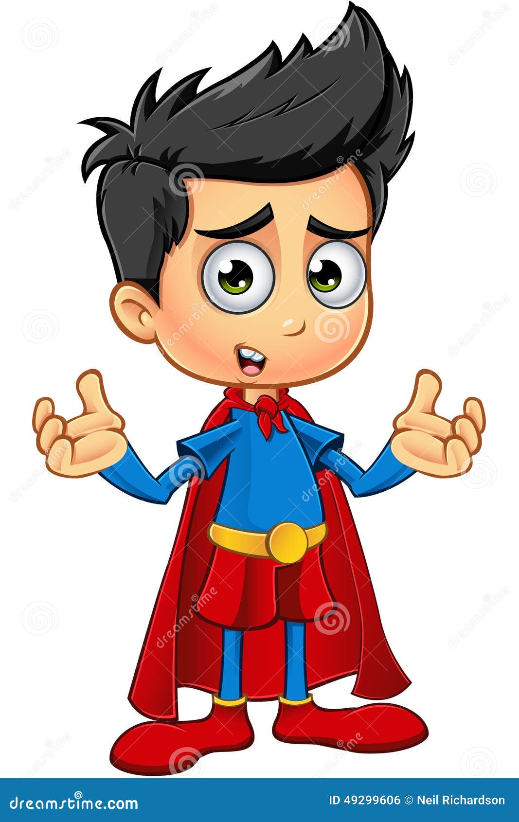 Muchacho Estupendo Characterl Ilustración del Vector - Ilustración de ...