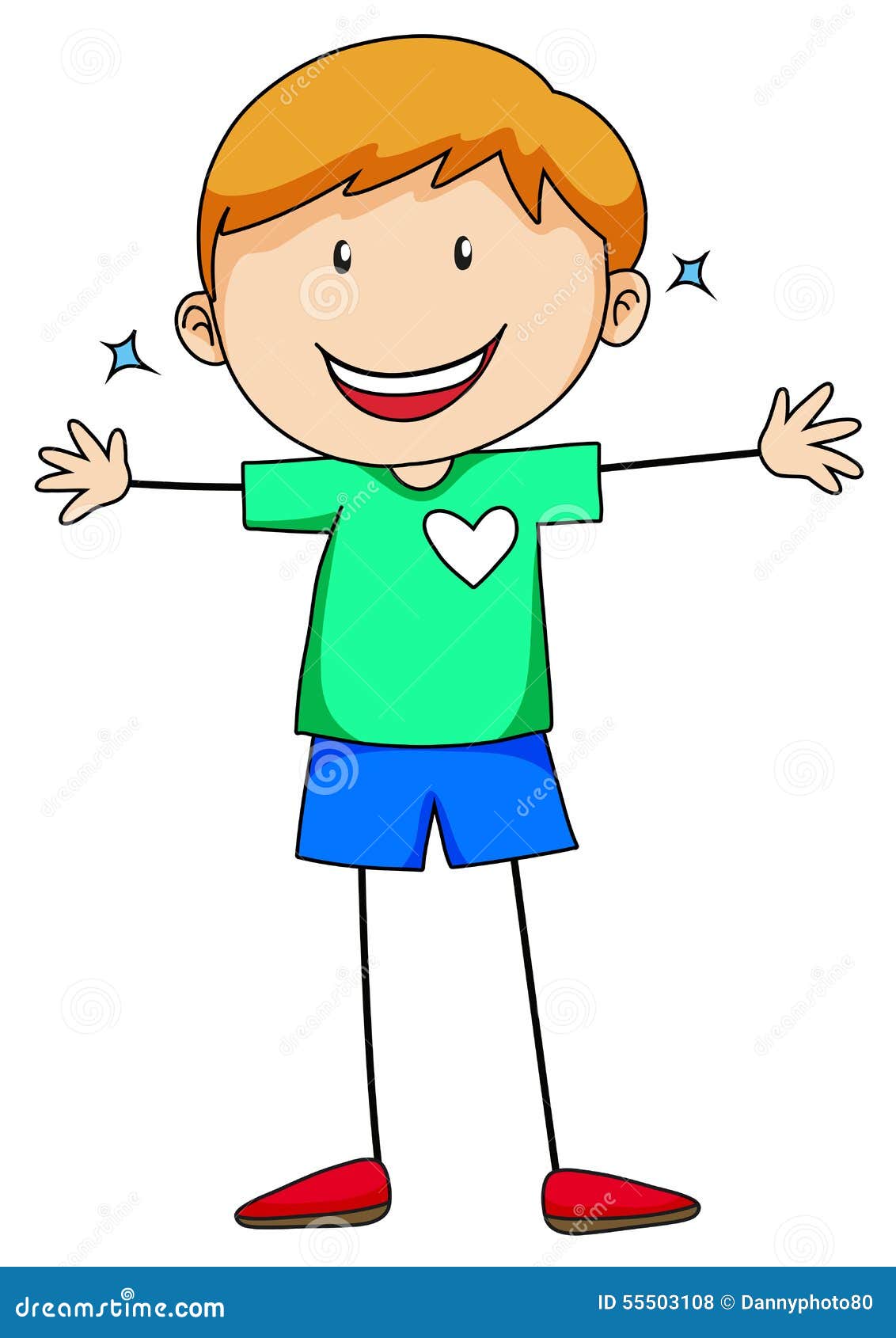 Muchacho feliz ilustración del vector. Ilustración de expresar - 55503108