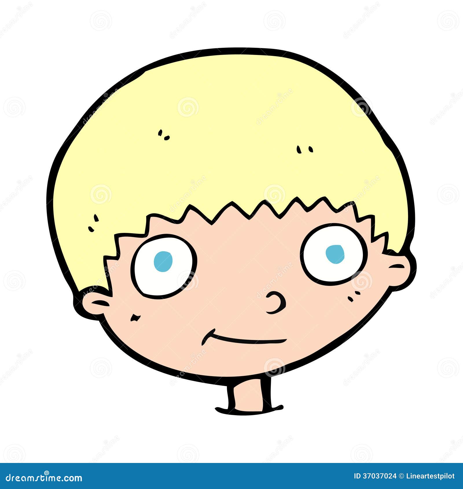 Muchacho Feliz De La Historieta Ilustración del Vector - Ilustración de ...