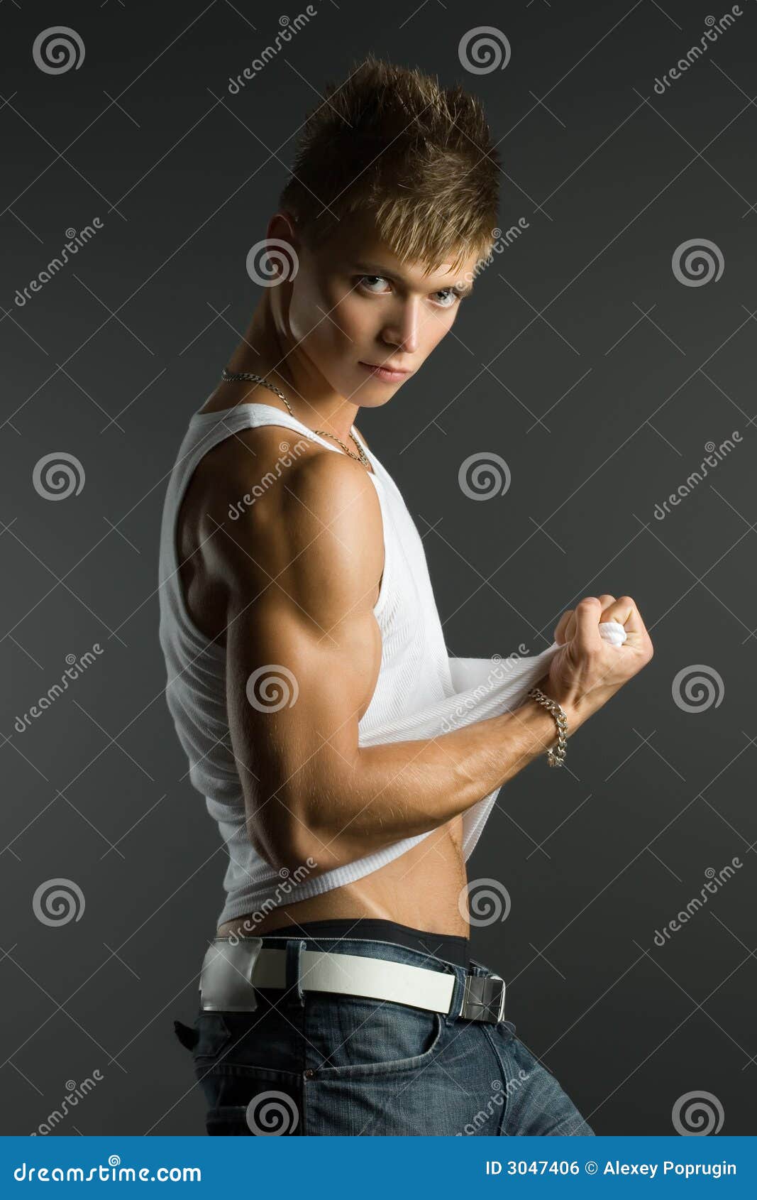 Muchacho Hermoso De La Manera Foto de archivo - Imagen de gente, fresco ...