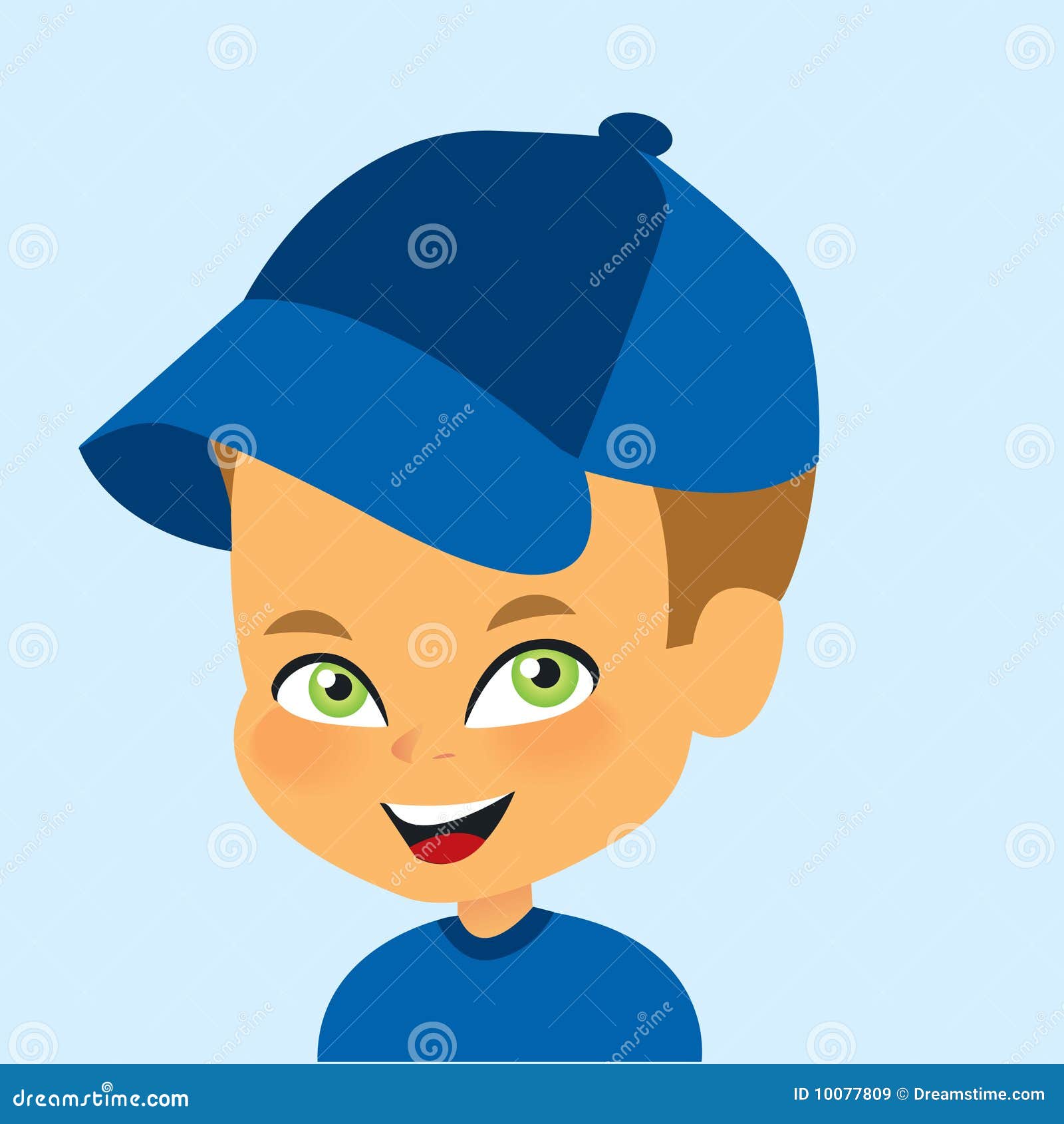 Muchacho lindo del vector stock de ilustración. Ilustración de ...