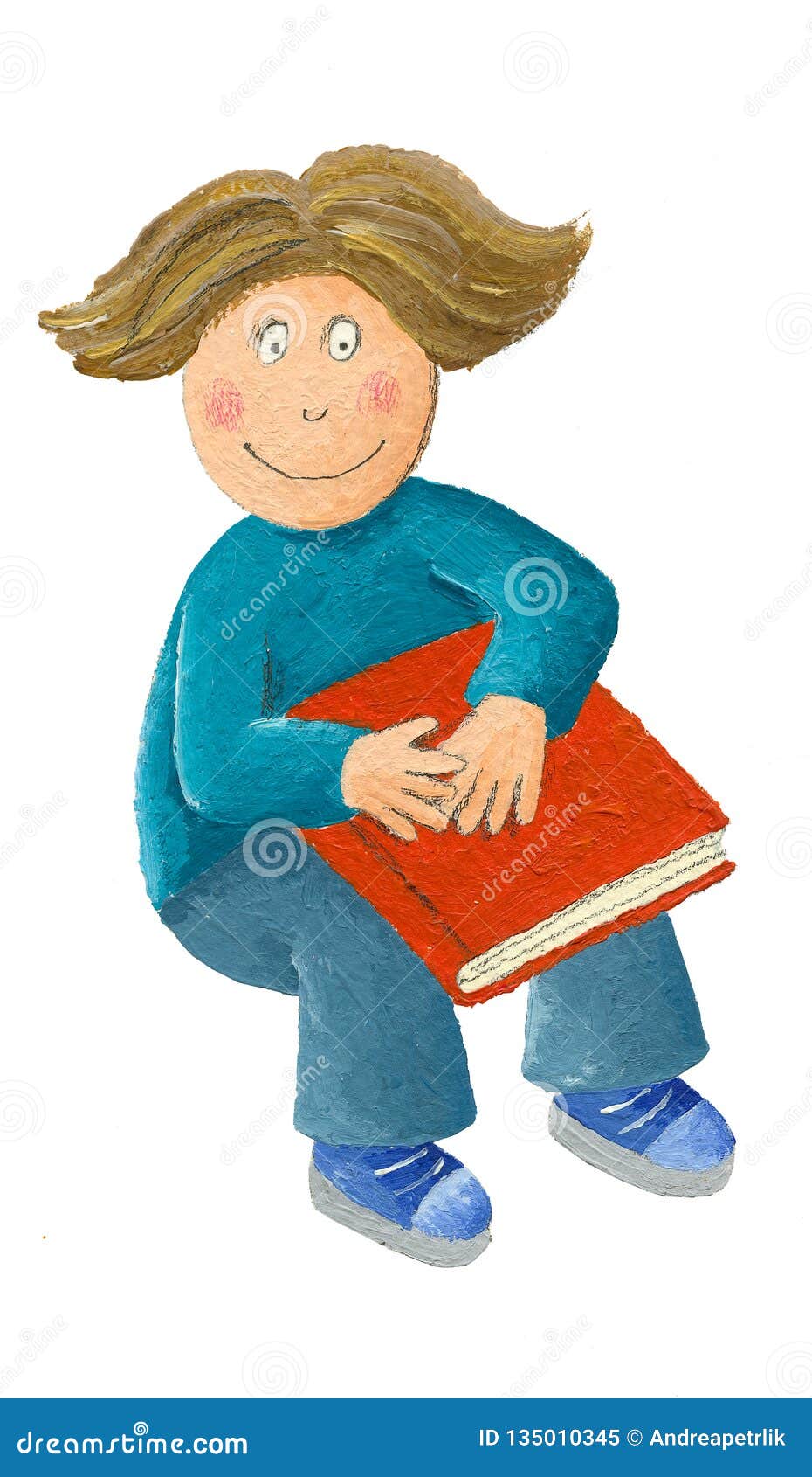 Muchacho Que Se Sienta En El Piso Con Un Libro Stock de ilustración ... Muchacho Que Se Sienta En El Piso Con Un Libro Stock de ilustración ...