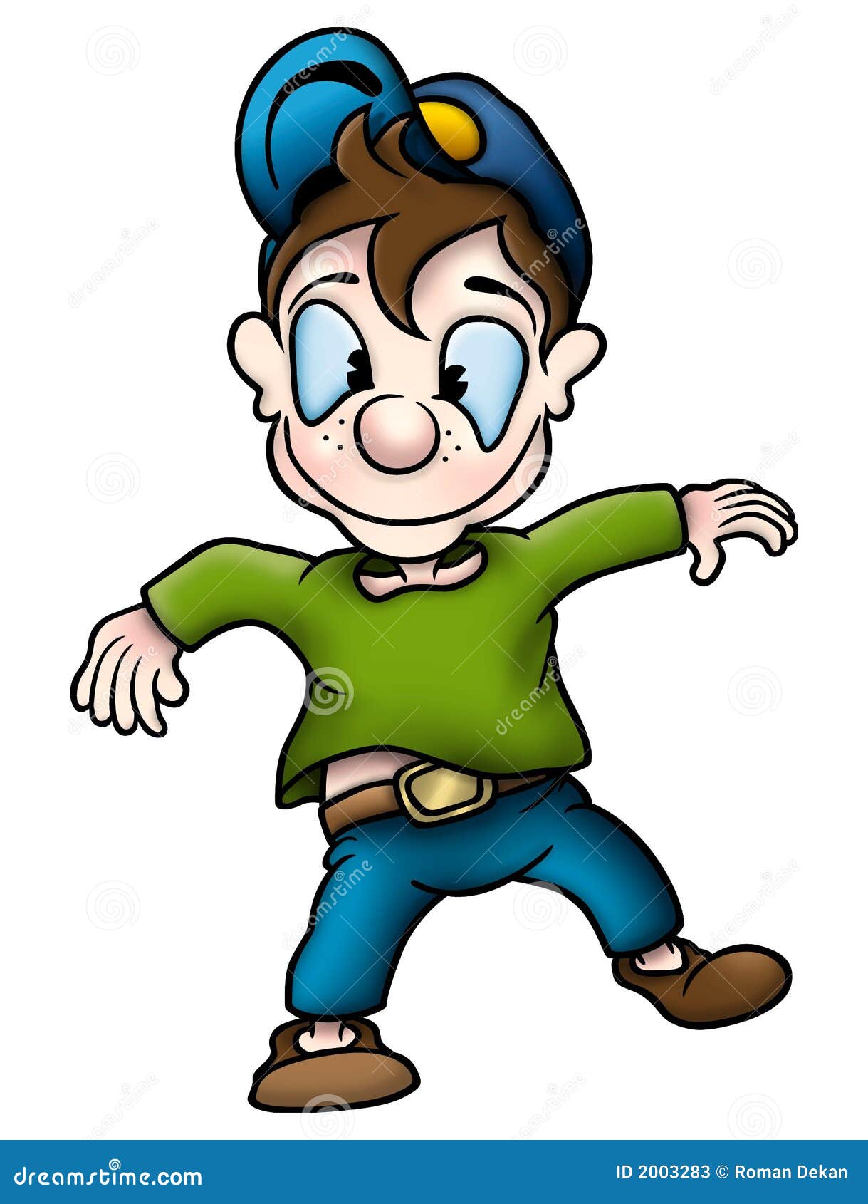 Muchacho travieso stock de ilustración. Ilustración de pintura - 2003283