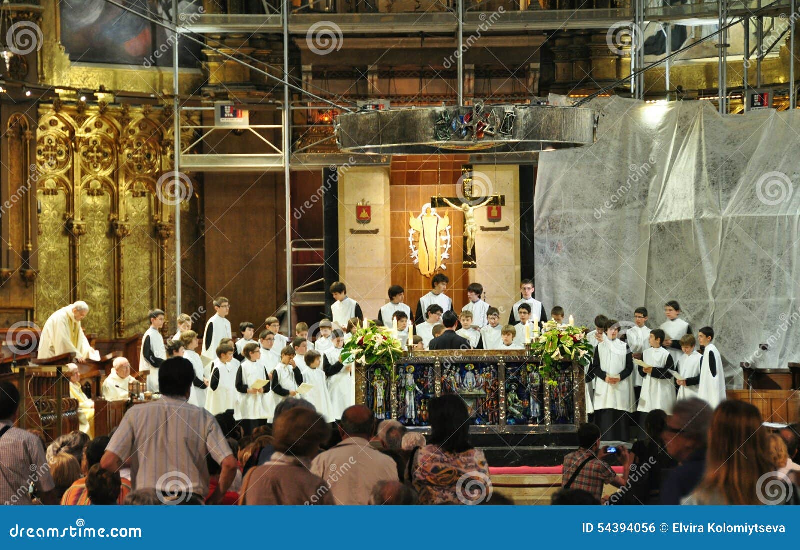 Muchachos Del Estribillo De Eskolaniya Foto editorial - Imagen de ...