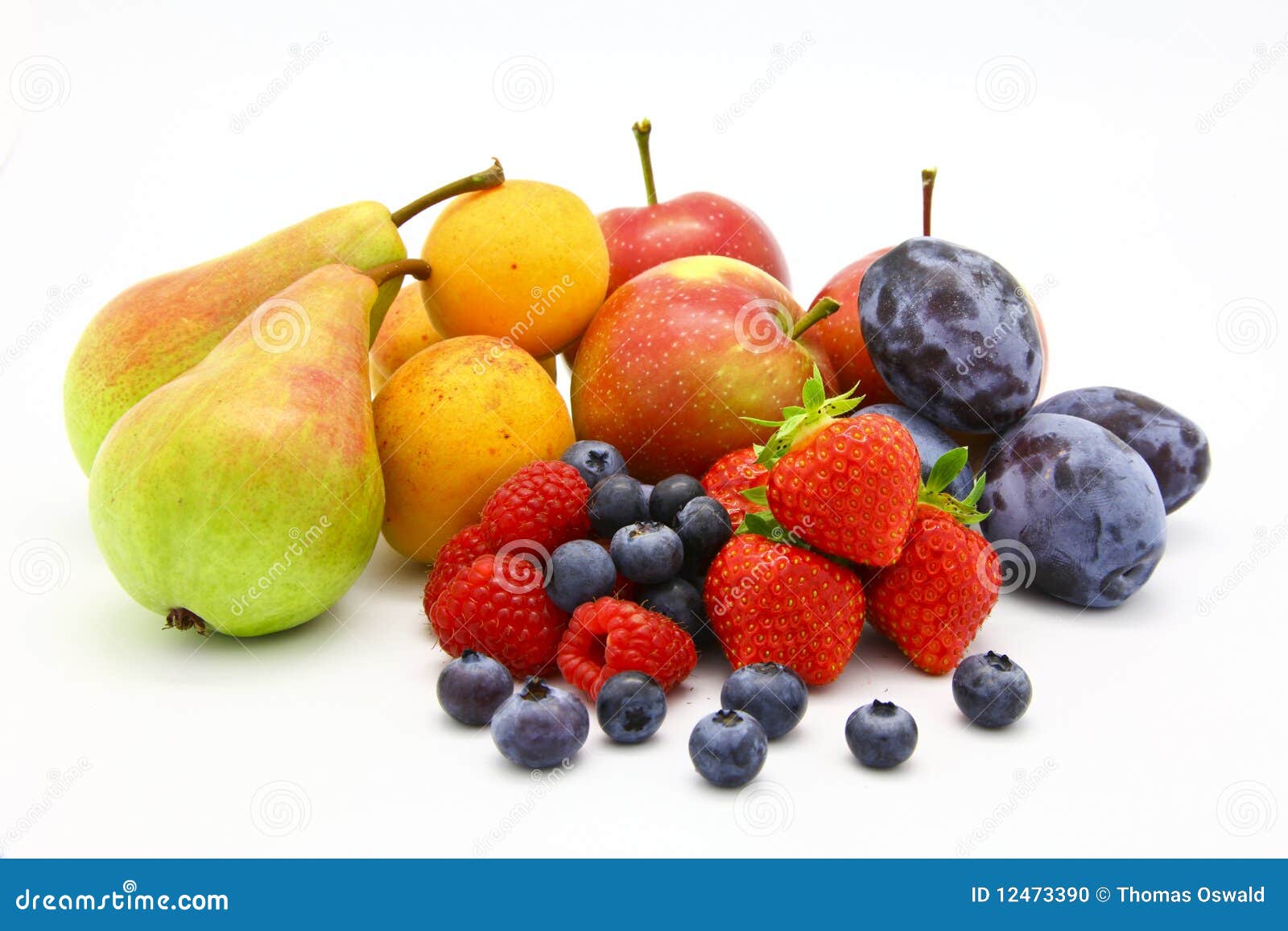 Muchas frutas foto de archivo. Imagen de ciruelos, anaranjado - 12473390