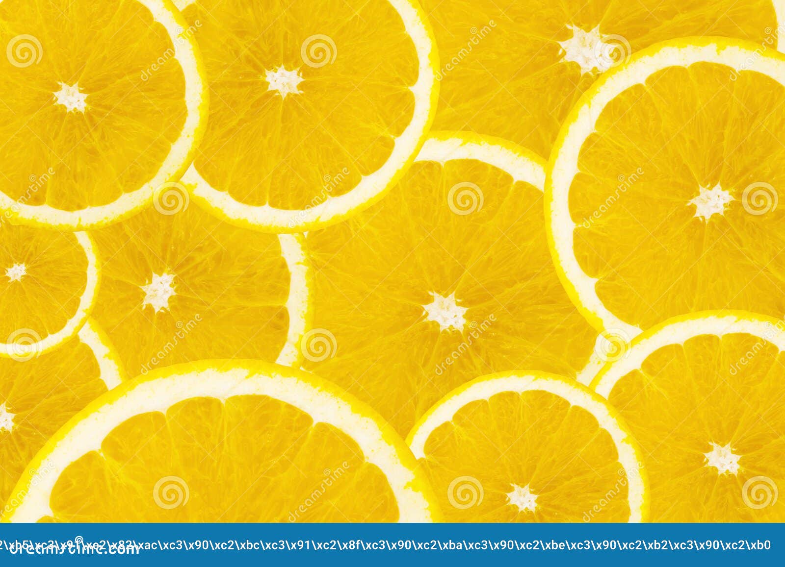 Muchas Rebanadas De Fruta Anaranjada Imagen de archivo - Imagen de ...