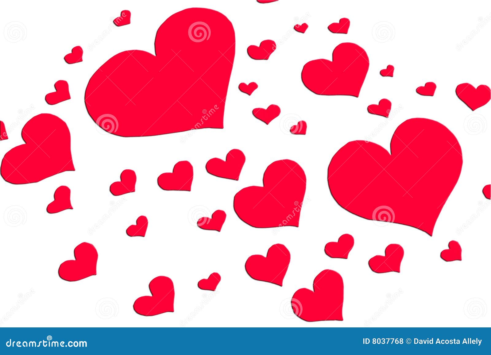 Muchos corazones foto de archivo. Imagen de rojo, textura - 8037768