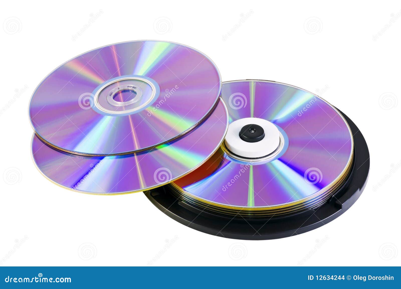 Muchos discos de DVD foto de archivo. Imagen de camino - 12634244