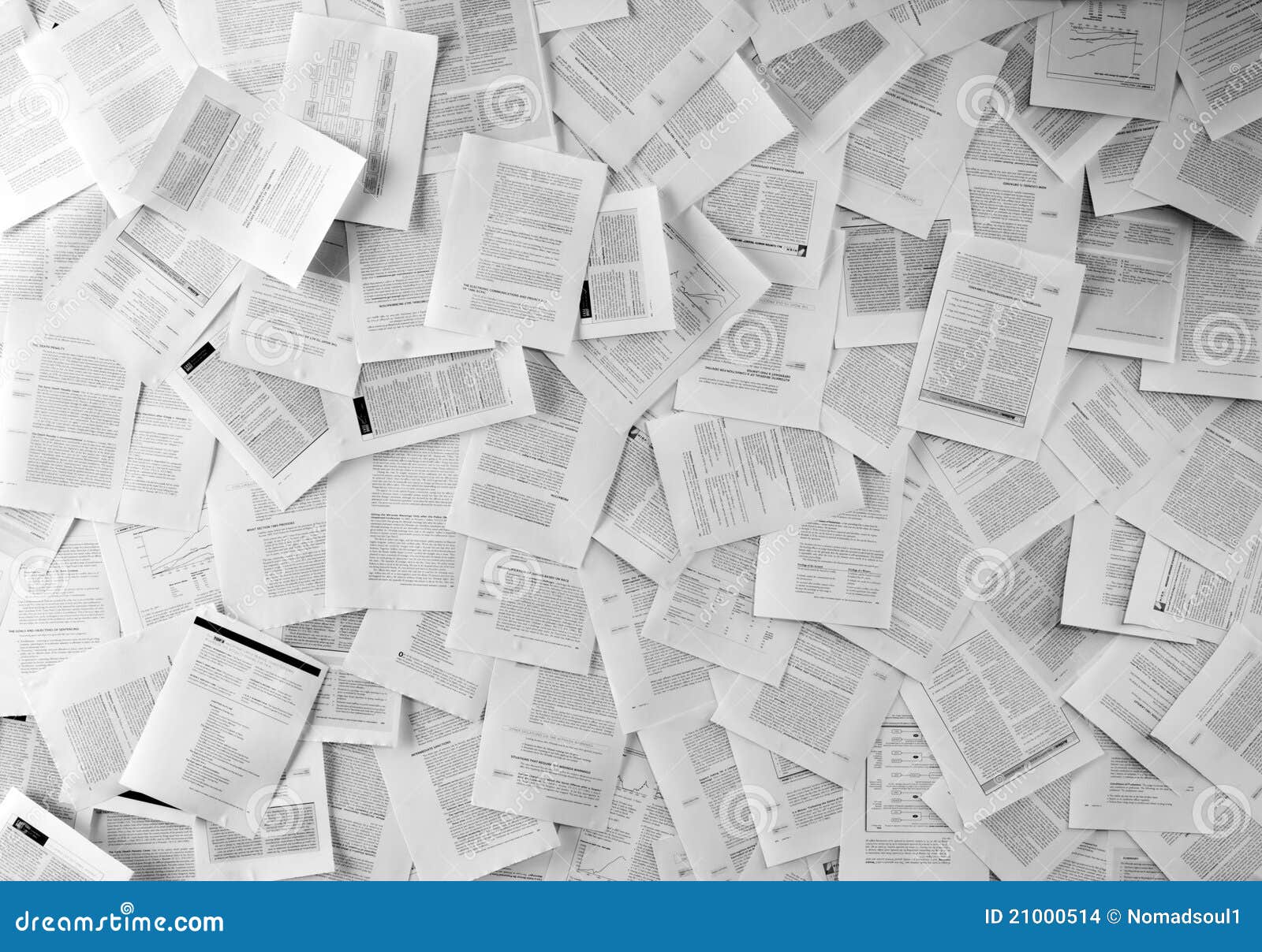 Muchos Documentos De Asunto Foto de archivo - Imagen de almacenaje ...