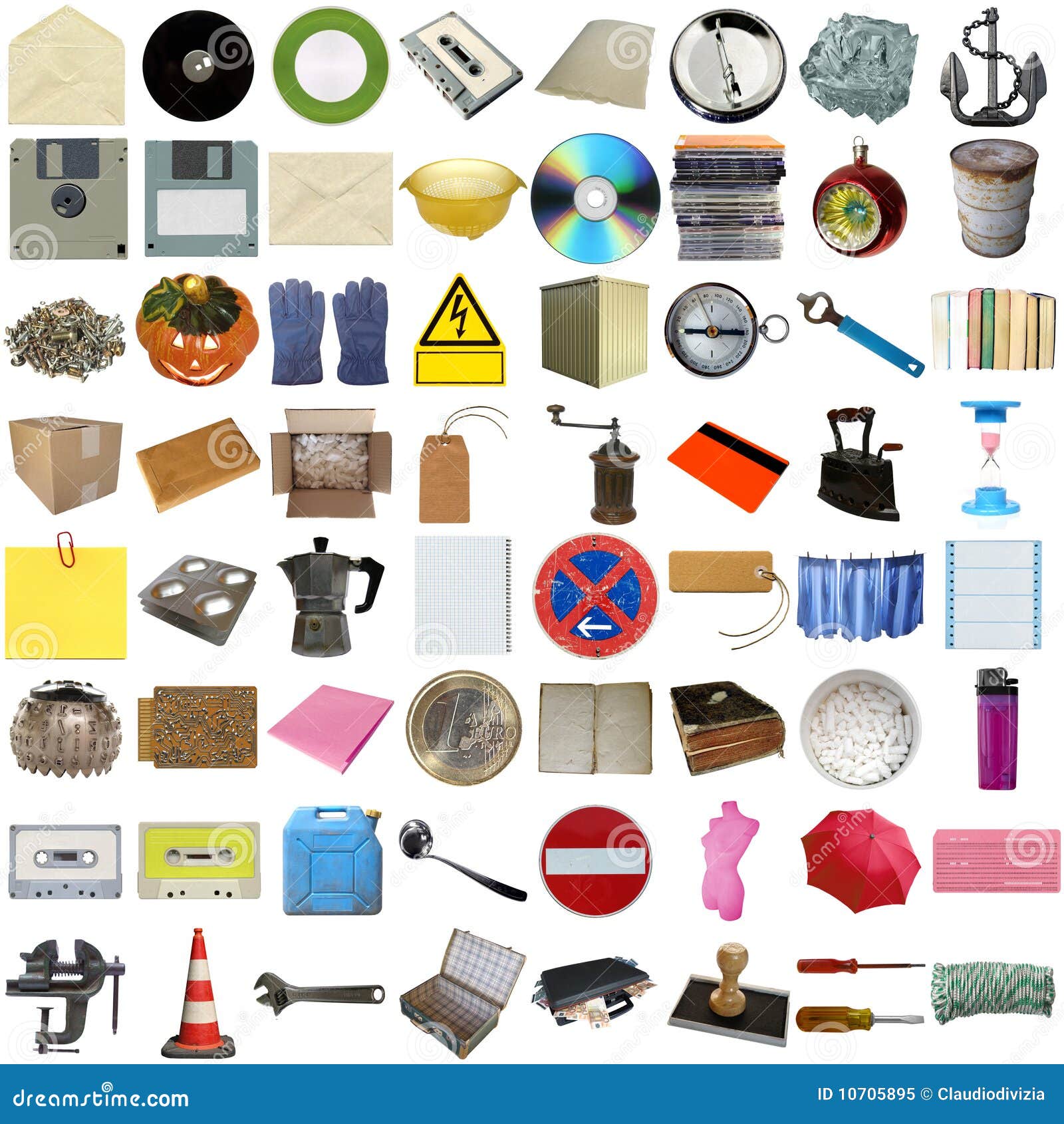 Muchos objetos aislados imagen de archivo. Imagen de encendedor - 10705895