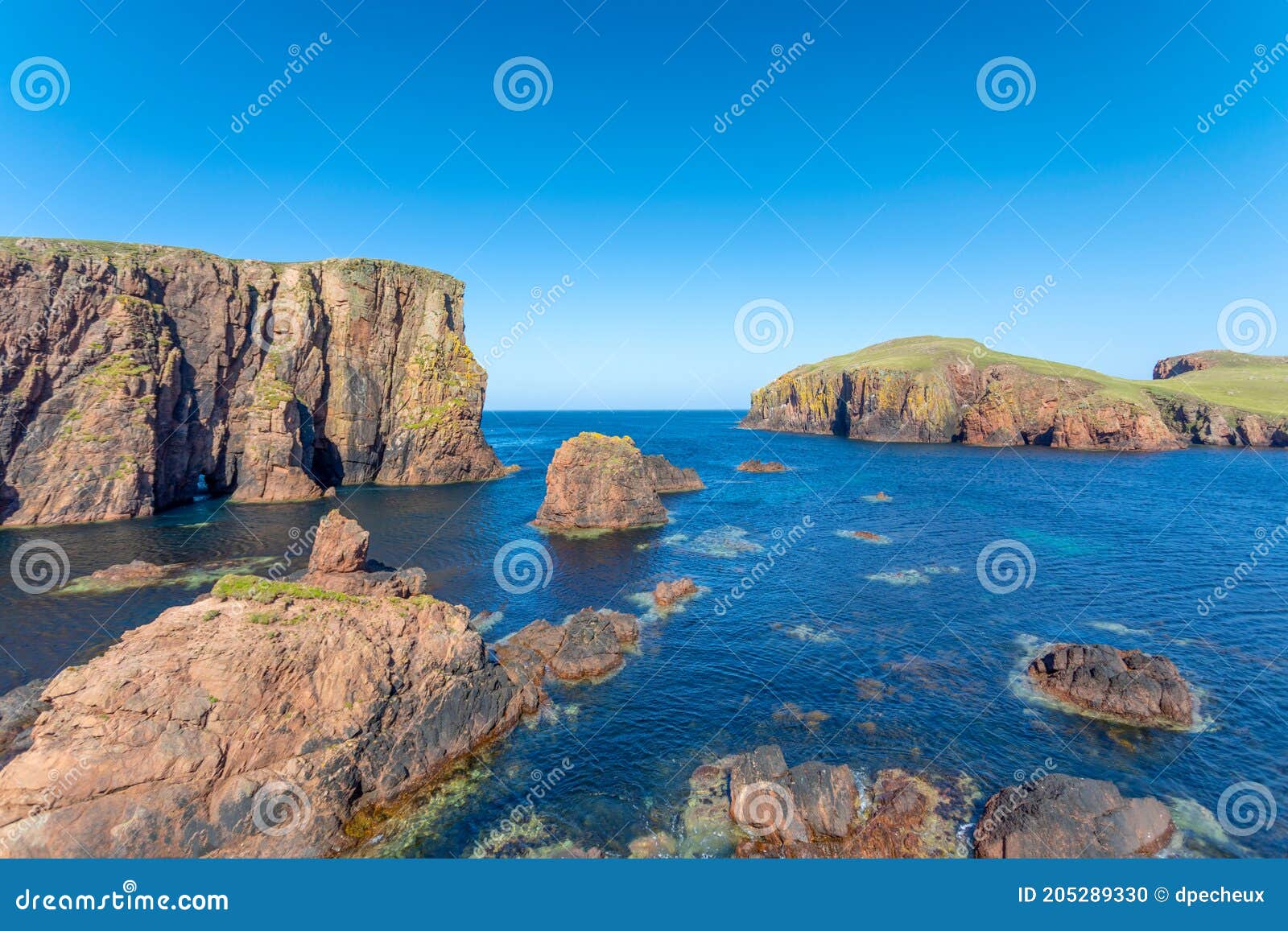 Muckle Roe Shetland stock photo. Image of travel, atlantic - 205289330