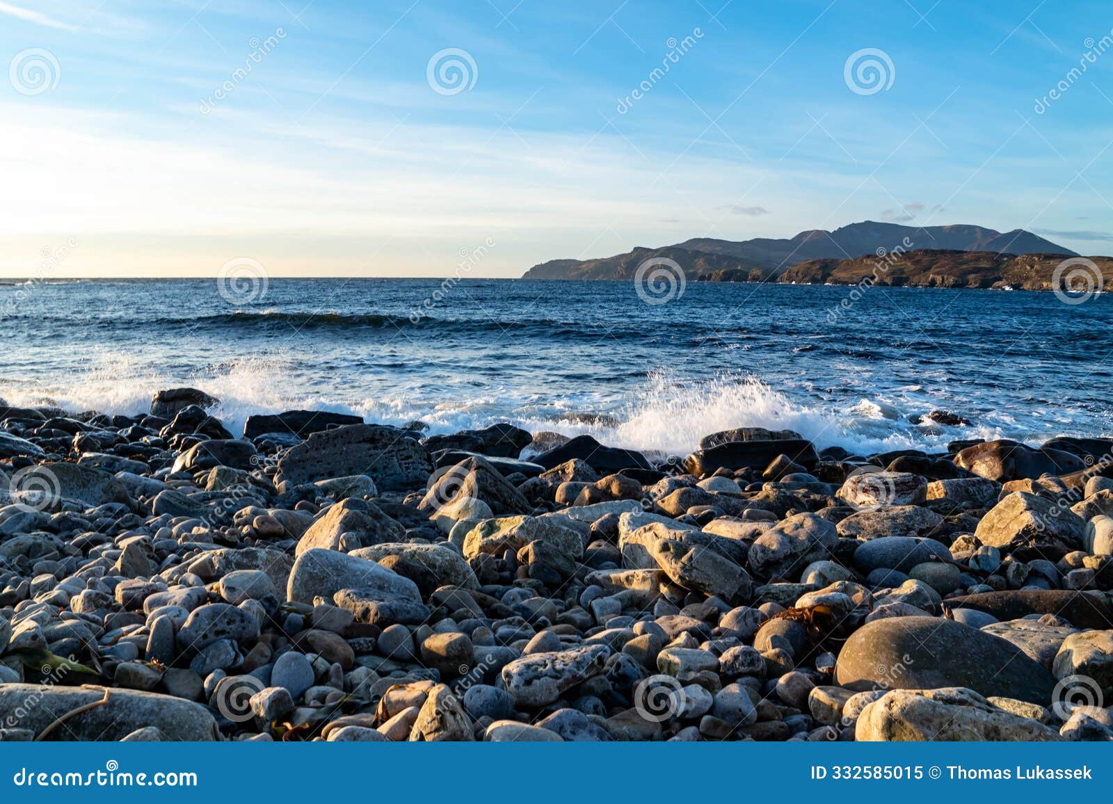 The Muckross Head Pebble Beach , County Donegal, Reland. Stock Image ...
