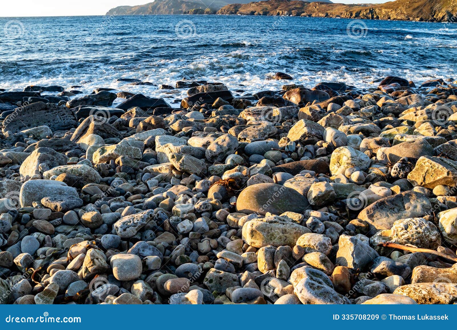The Muckross Head Pebble Beach , County Donegal, Reland. Stock Image ...