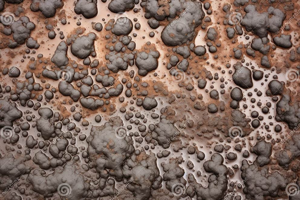 Mud Blobs Formed by Raindrops Stock Image - Image of phenomenon ...