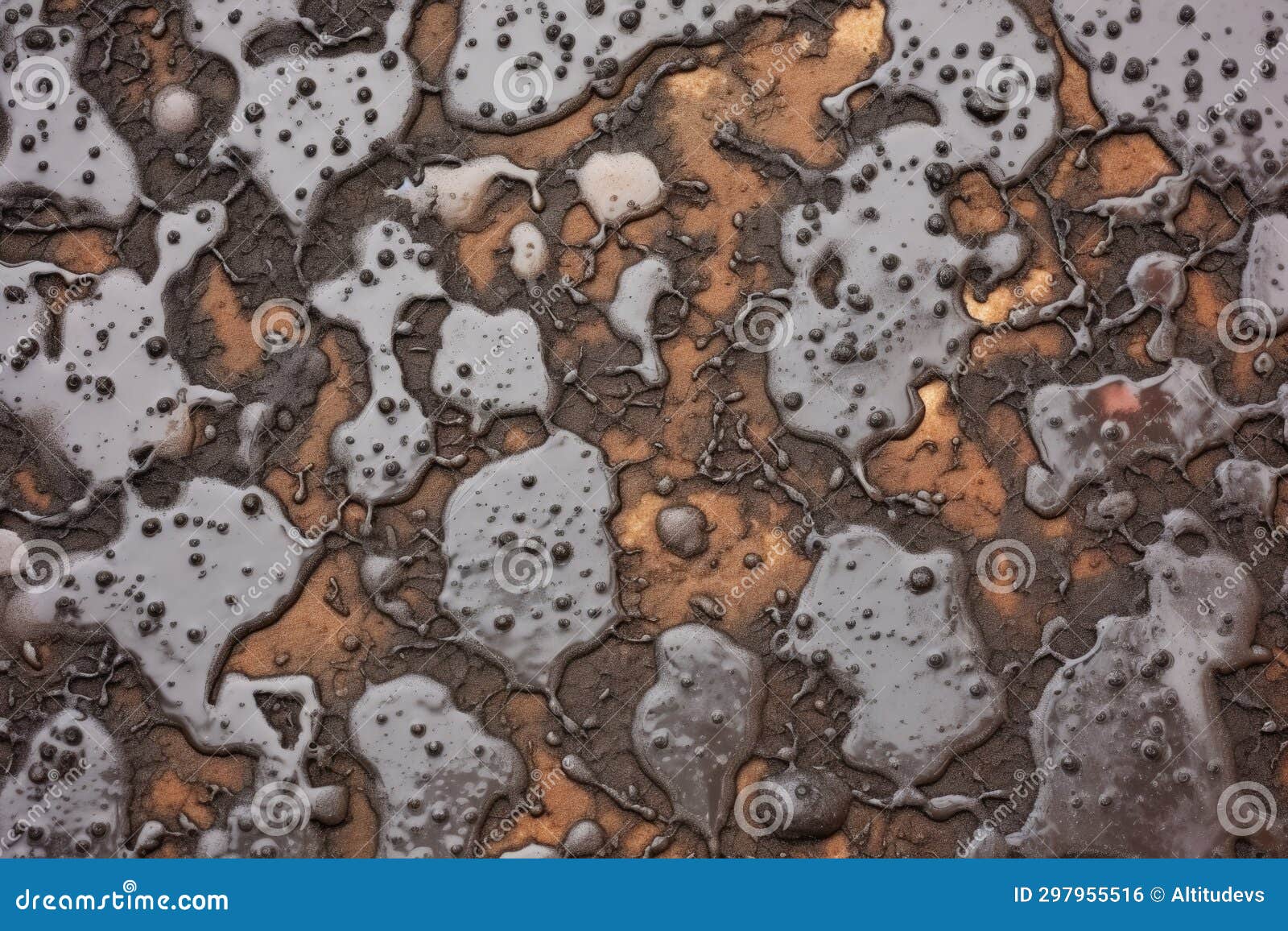Mud Blobs Formed by Raindrops Stock Photo - Image of phenomenon ...