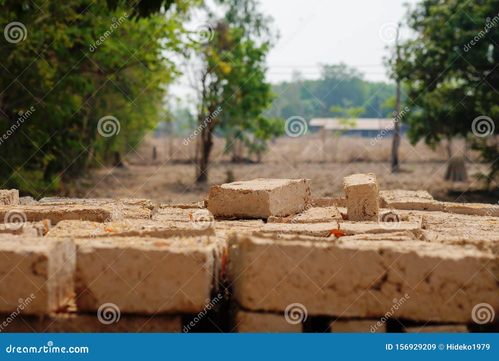 Mud Bricks or Bricks for Building Clay House Stock Image - Image of ...