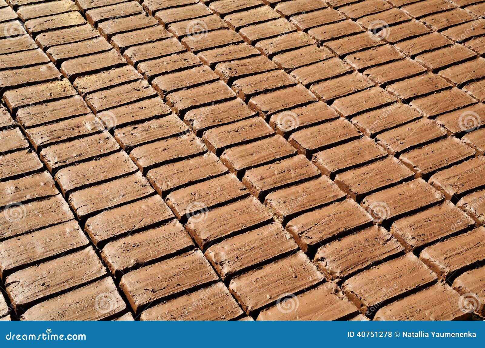 Mud bricks stock photo. Image of brown, texture, pottery - 40751278