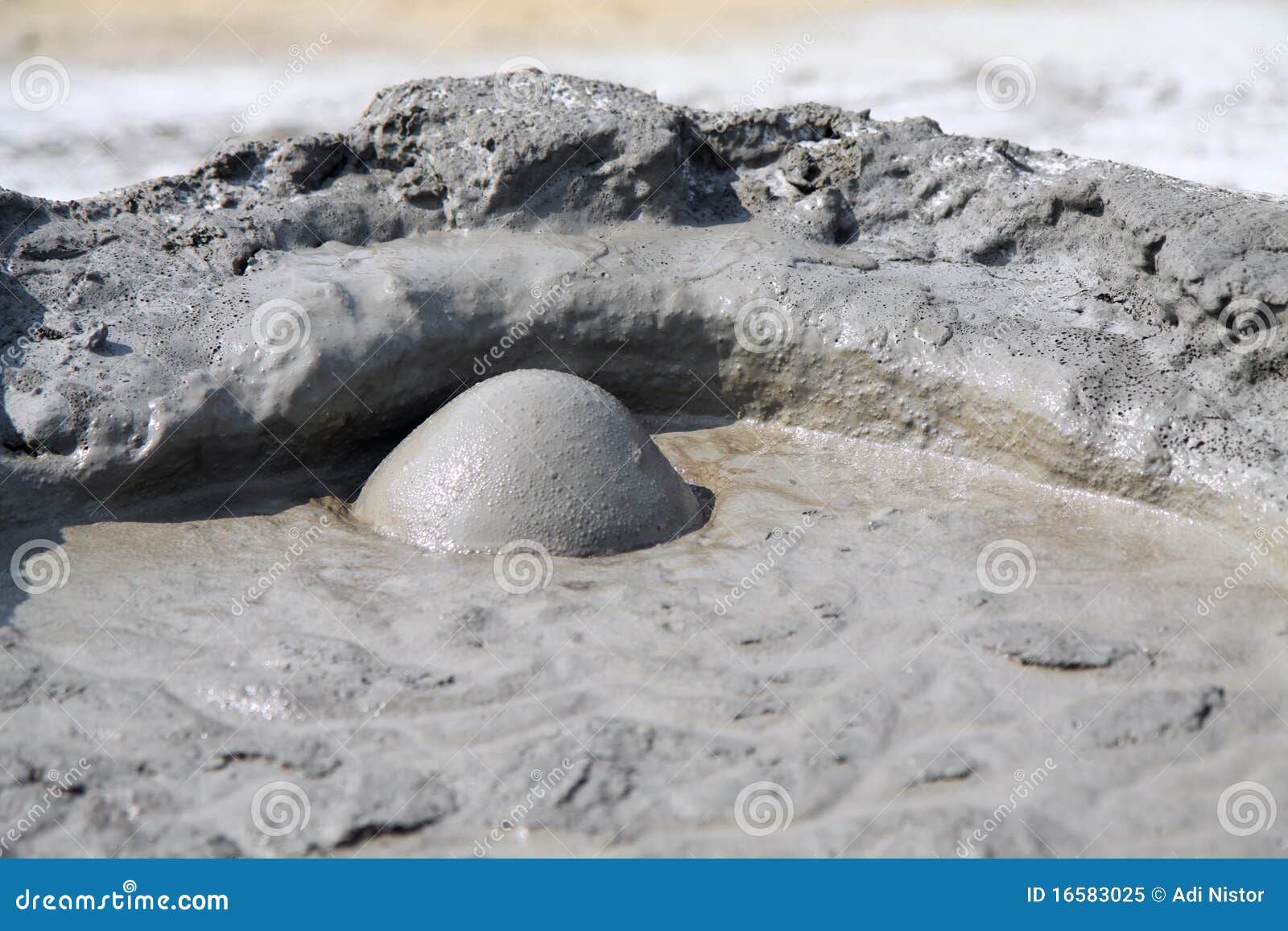 Mud Bubble from Muddy Vulcanos Stock Image - Image of hill, environment ...