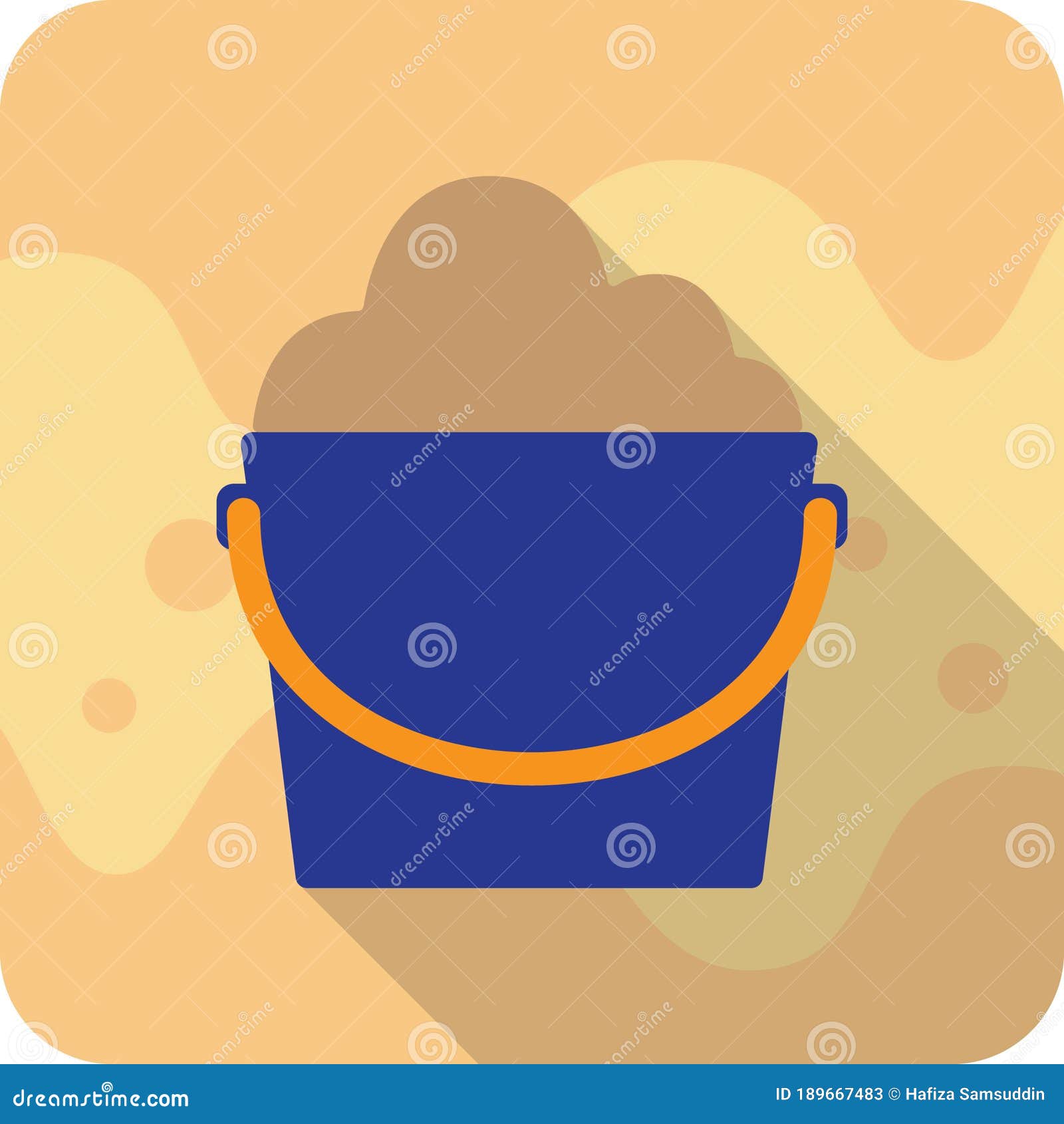 Mud Bucket. Vector Illustration Decorative Design Stock Vector ...