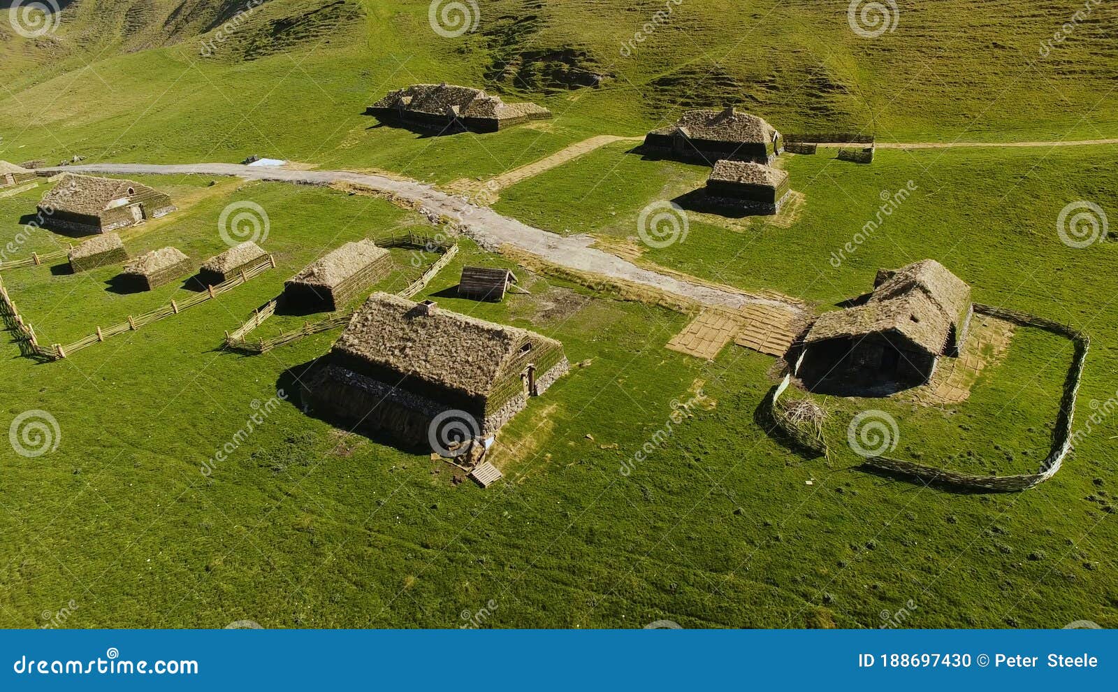 Mud Clay Stone Viking House Stock Photo - Image of earth, gable: 188697430
