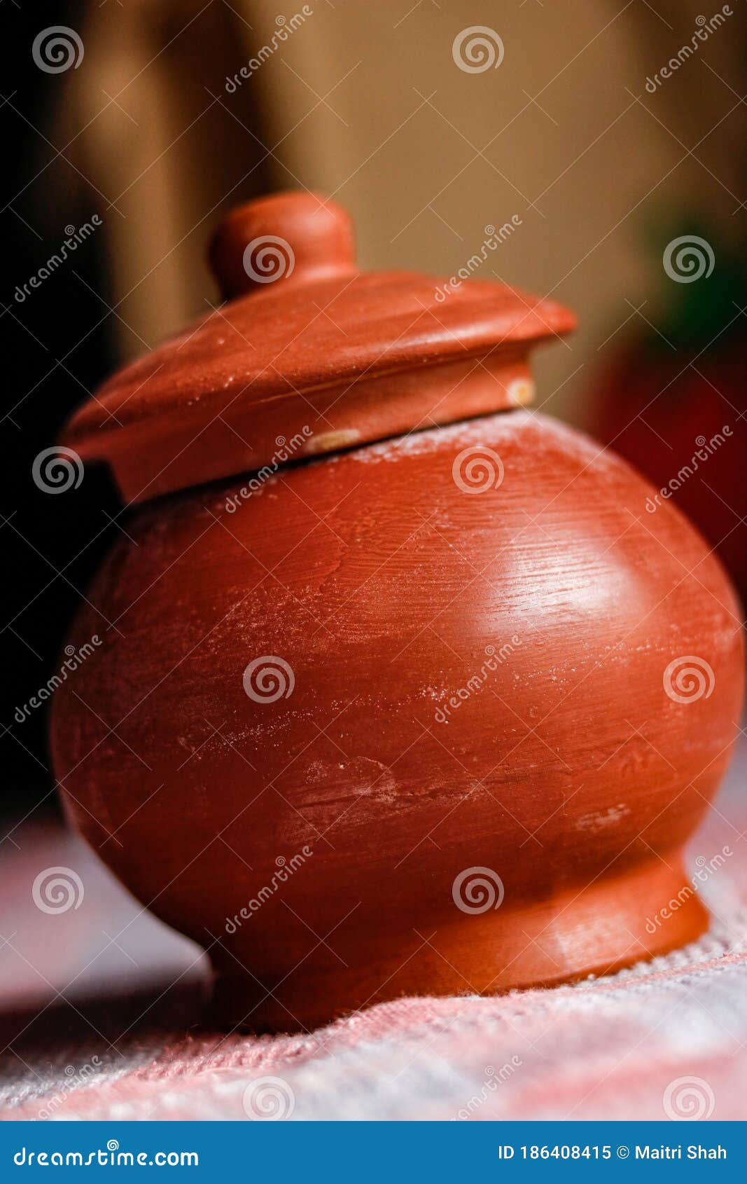 Mud Crockery In Blurred Background Royalty-Free Stock Photo ...