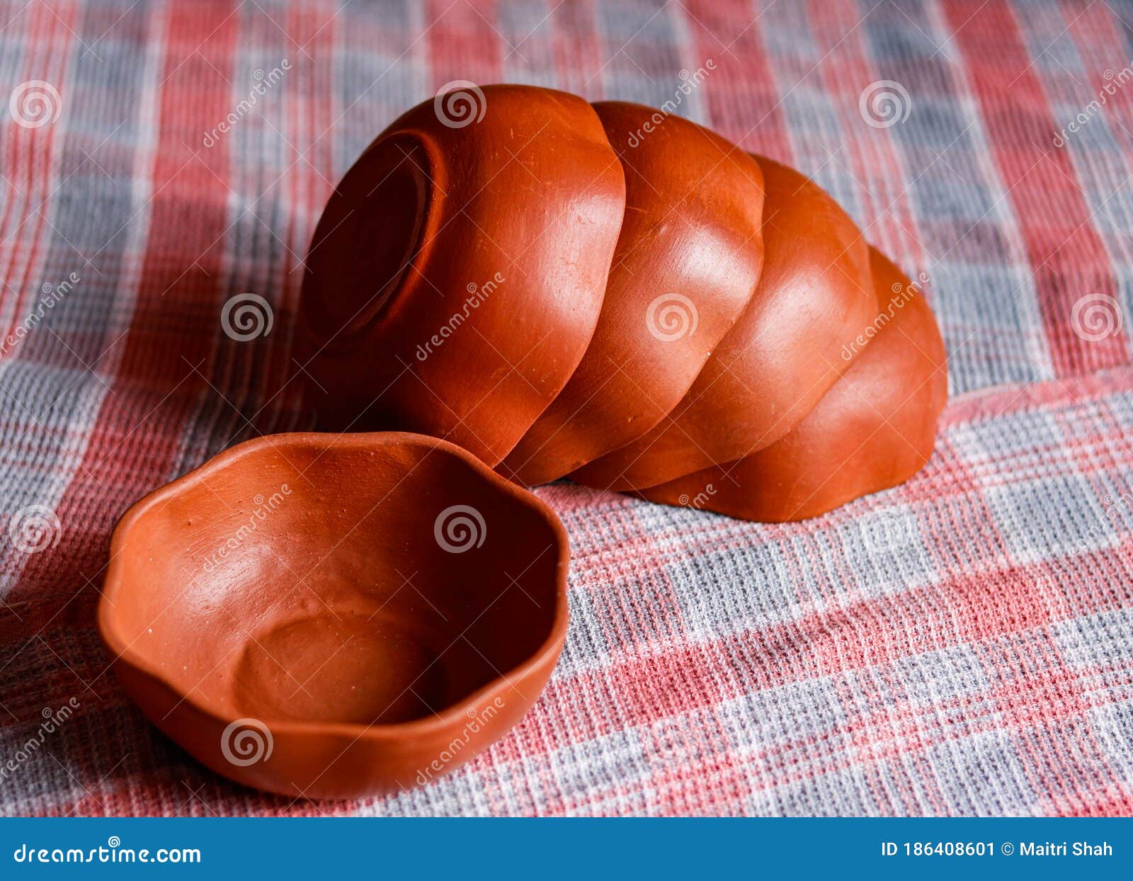 Mud Crockery In Blurred Background Royalty-Free Stock Photo ...