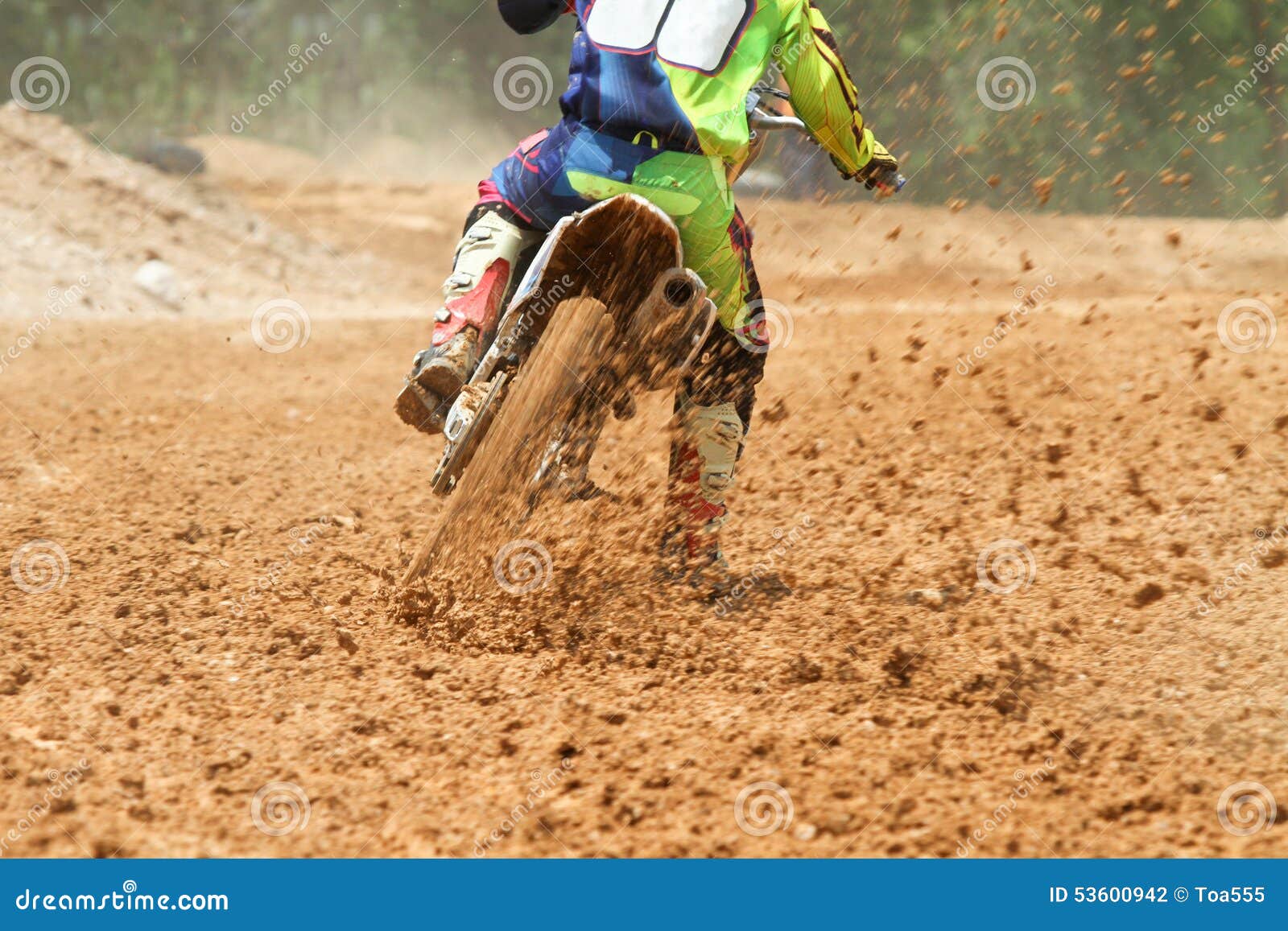 Mud Debris from a Motocross Race Stock Photo - Image of action, road ...