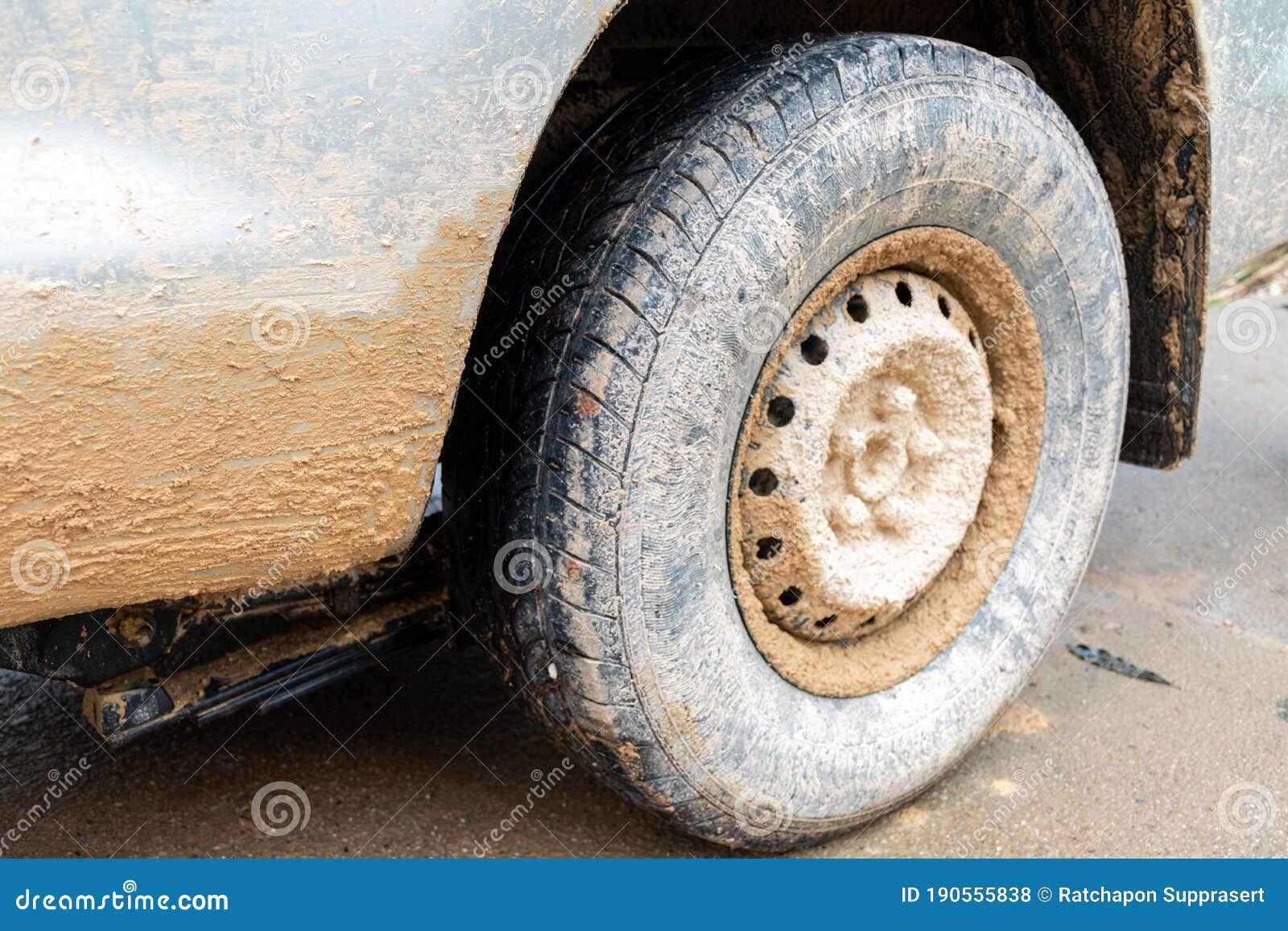 Mud Dirty Pickup Truck Wheels Stock Photo - Image of background, rally ...