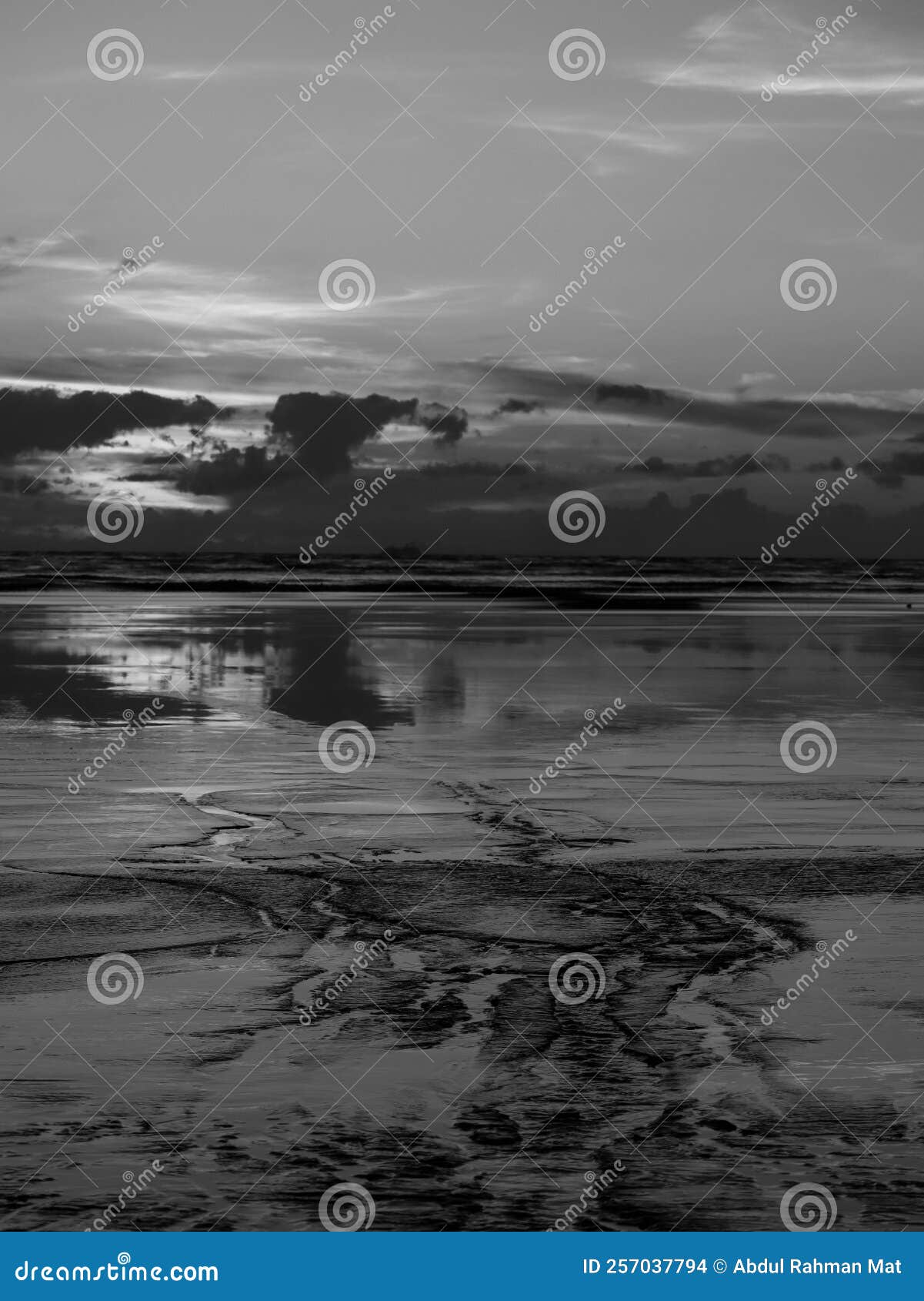 Mud Flat or Tidal Flat at the Beach Stock Photo - Image of coast ...