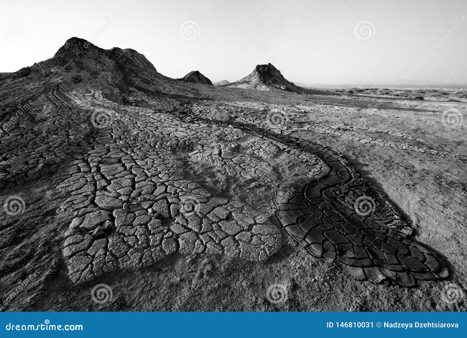 Mud flow from mud volcano stock image. Image of environment - 146810031